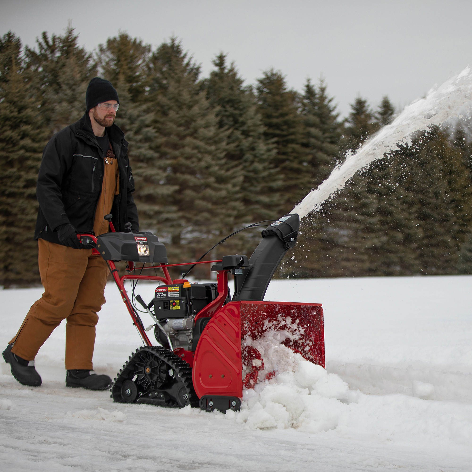 Troy-Bilt Storm 2-Stage Electric Start Snow Blower, 28in., 272cc Engine ...