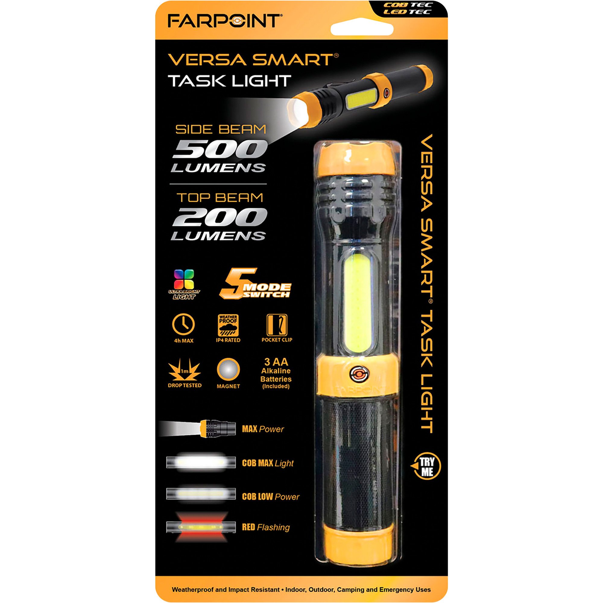 FarPoint 500-Lumen Versa Beam Task Light | Northern Tool