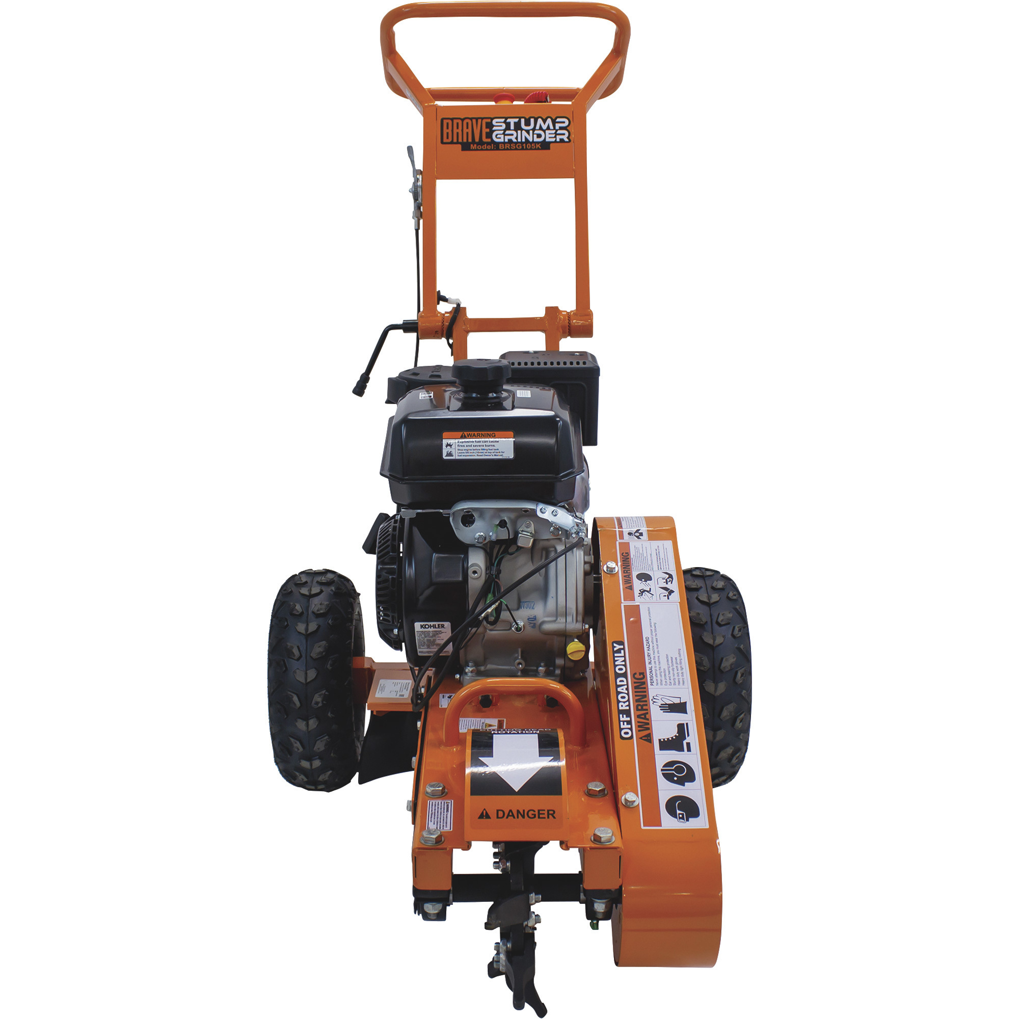 Brave Pro Stump Grinder — 14 HP Kohler Engine, Model# BRSG105K ...