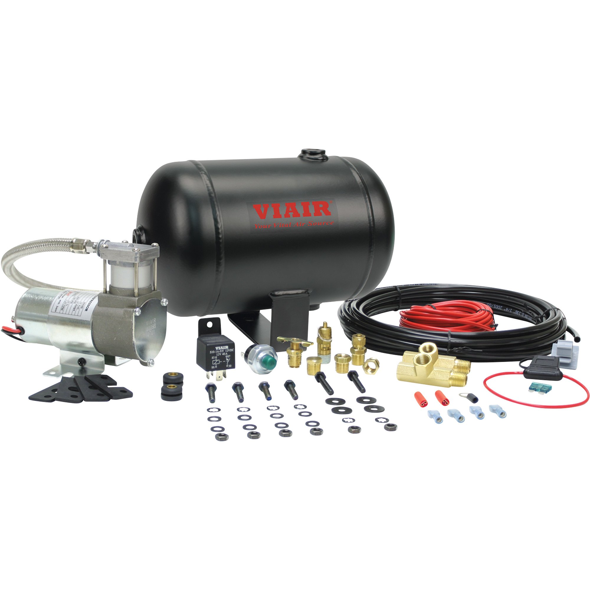 Viair 12 Volt Ultra-Light Duty Onboard Air System — 105 PSI, 1 Gallon ...