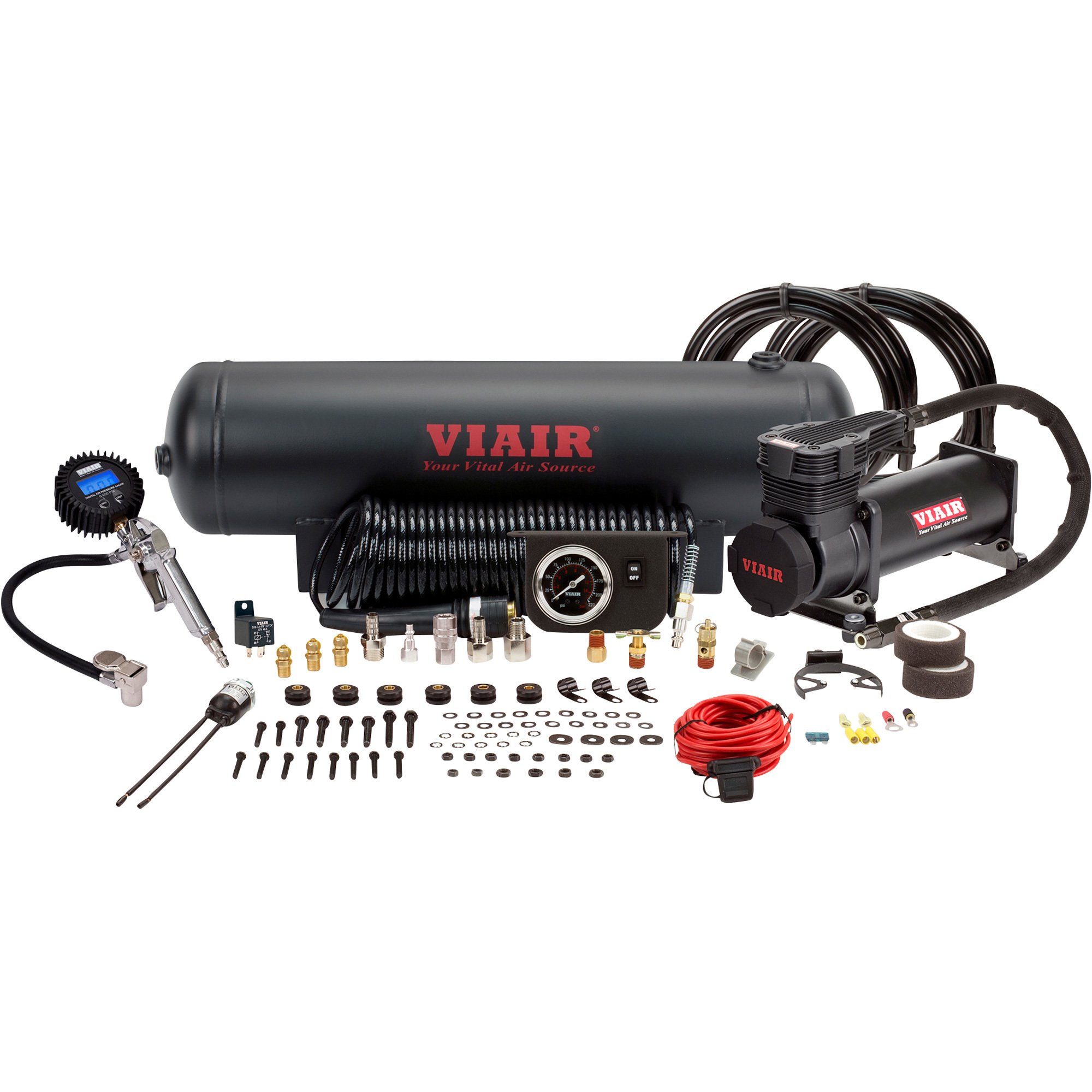 Viair 12 Volt Continuous-Duty Onboard Air System — 200 PSI, 2.5 Gallons ...