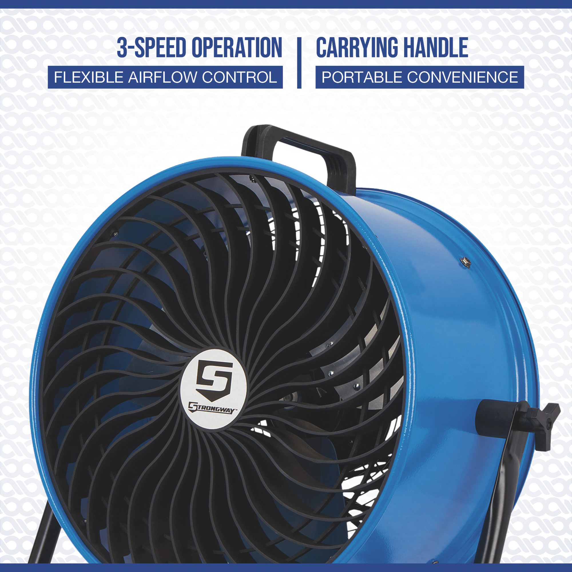 Strongway 18in. Turbo Tilt Direct Drive 3-Speed Floor Fan, 3800 CFM, 1/ ...