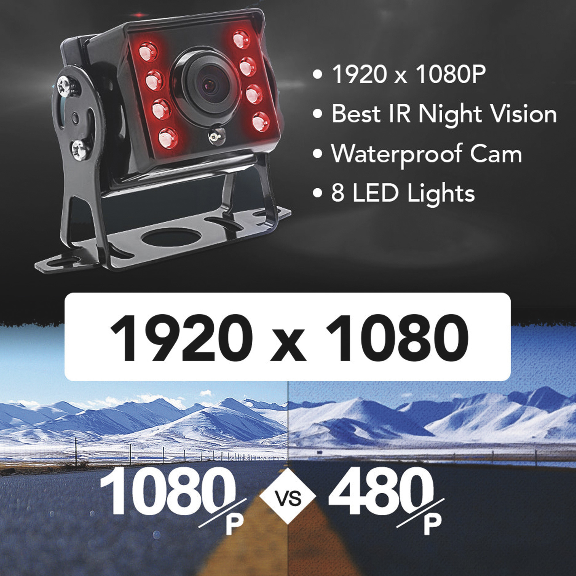 Top Dawg 1080P Super Night Vision Bracket Camera, For 1080P 4PIN MDVR ...