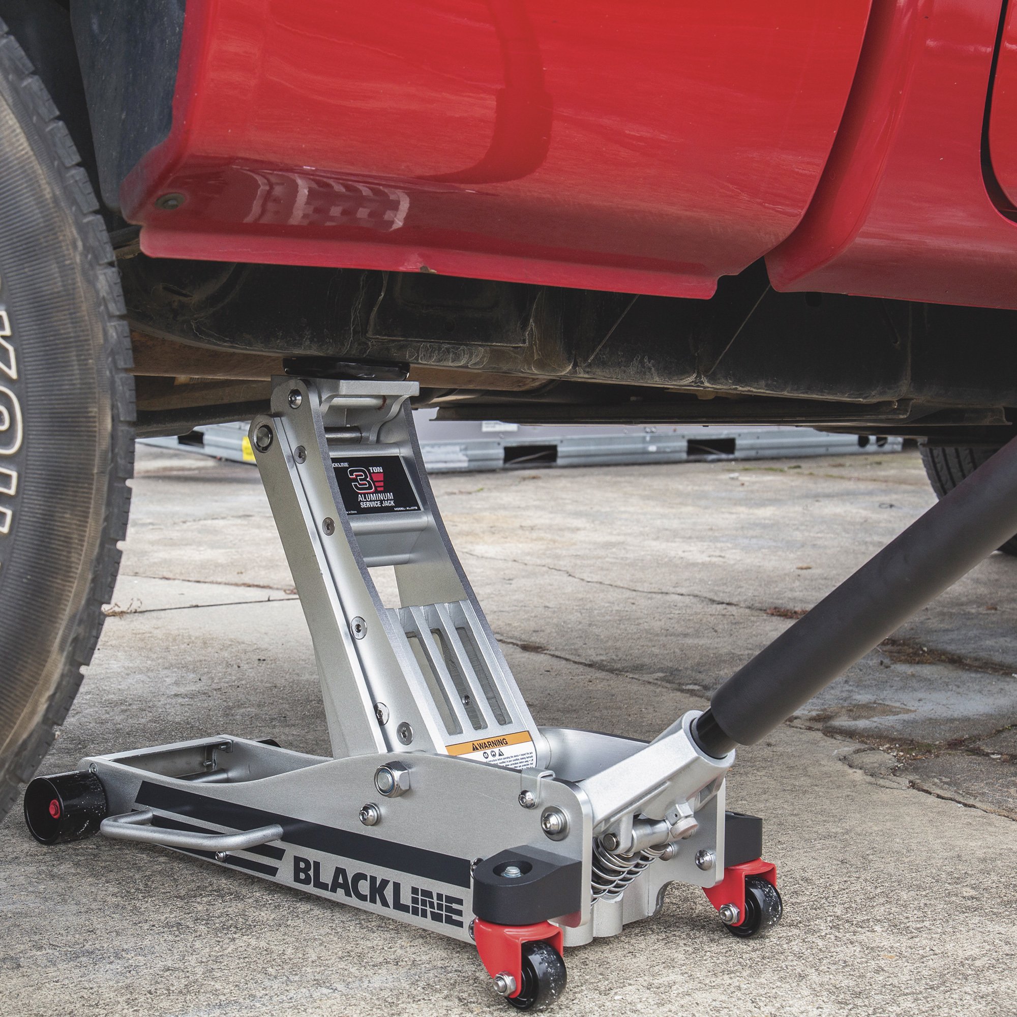 Blackline by Arcan Quick Rise Low-Profile Service Jack — 3-Ton Capacity ...