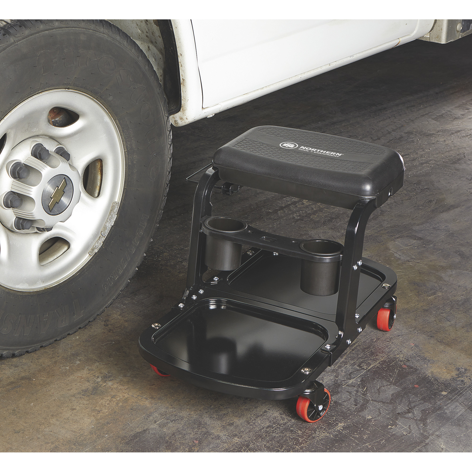 Northern Tool Multi-Use Rolling Shop Stool, 300-Lb. Capacity | Northern ...