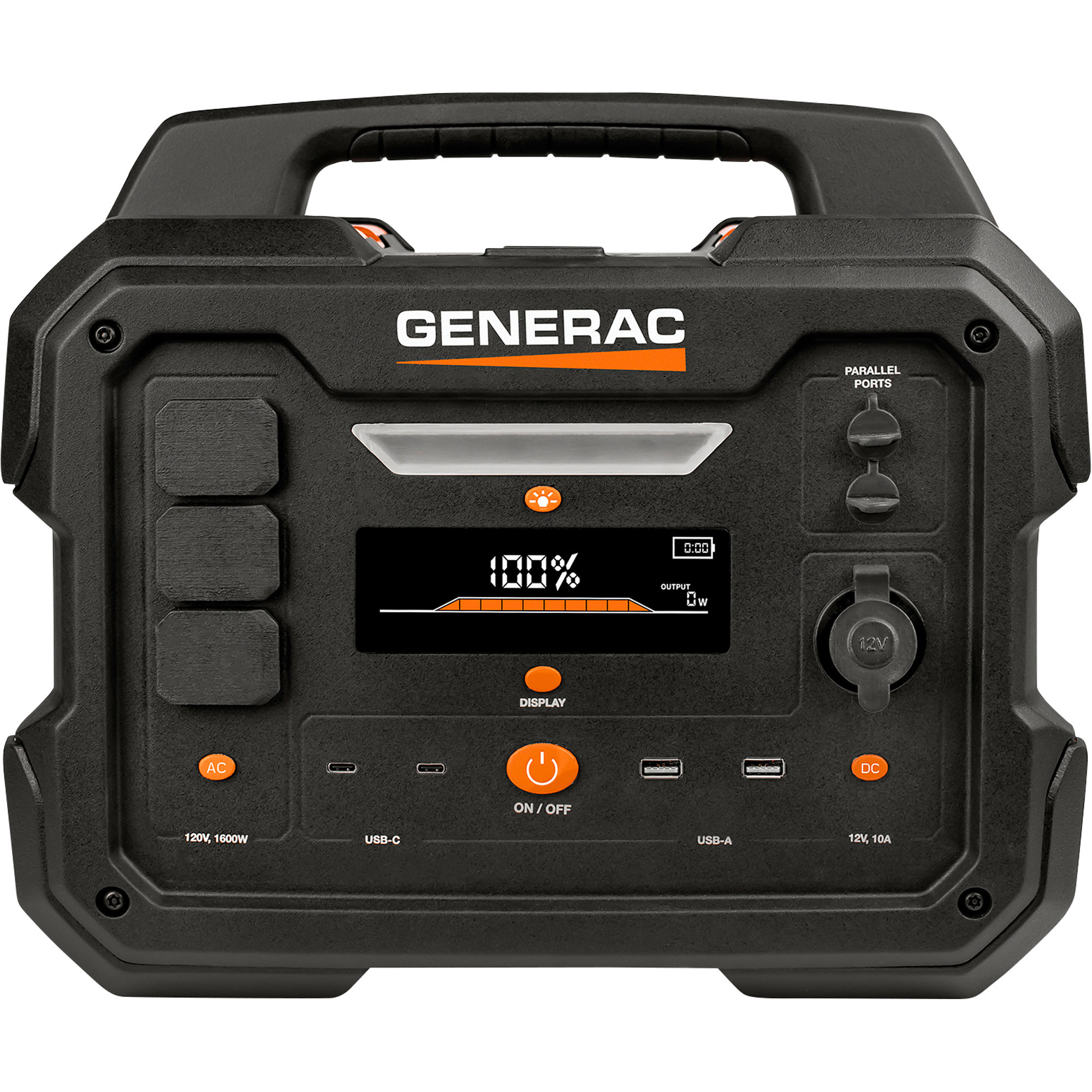 Generac GB1000 Power Station, 3200 Surge Watts, 1600 Rated Watts, 1086 ...