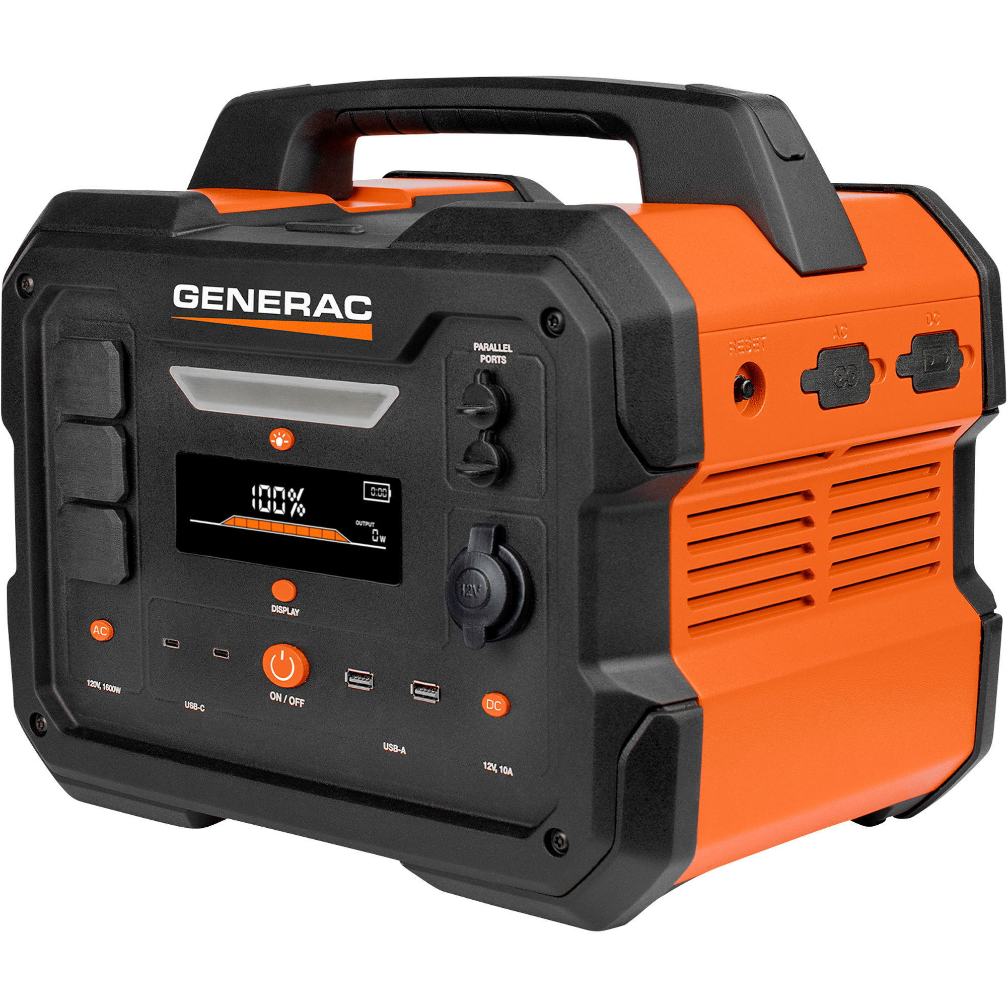 Generac GB1000 Power Station, 3200 Surge Watts, 1600 Rated Watts, 1086 ...