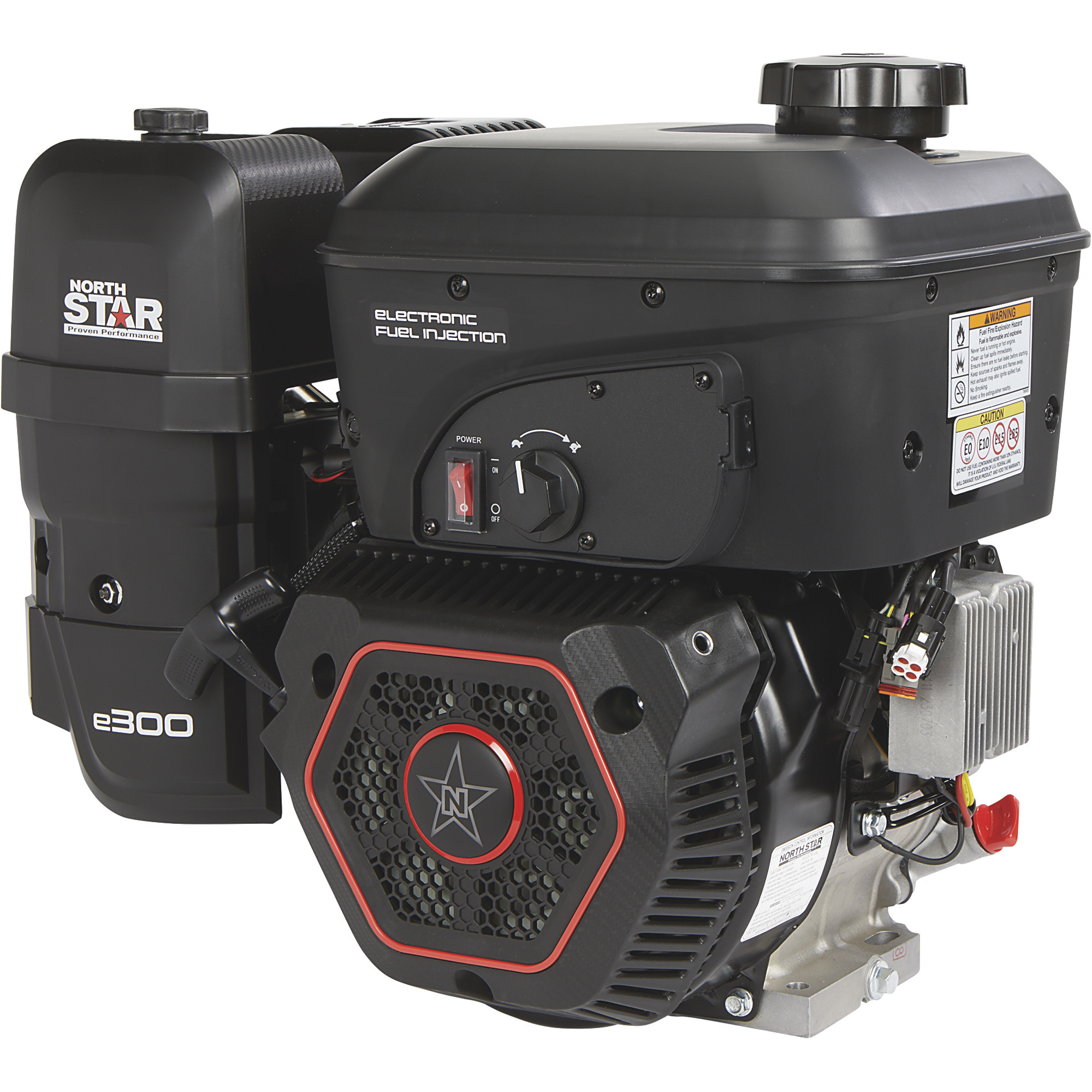 NorthStar e300 EFI Horizontal OHV Engine with Recoil Start, 300cc, 1in ...
