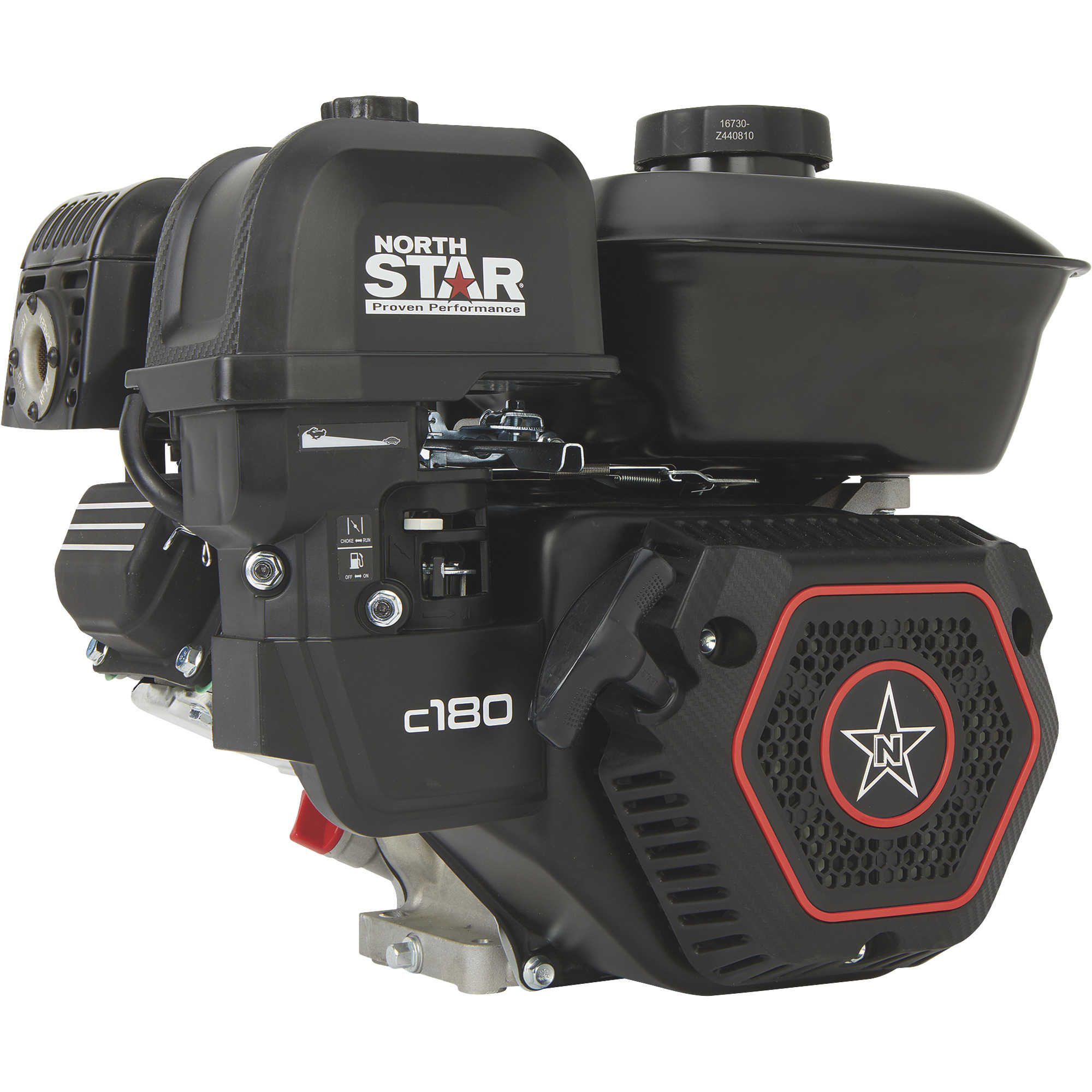 NorthStar c180 Horizontal OHV Engine with Recoil Start, 179cc, 3/4in. x ...