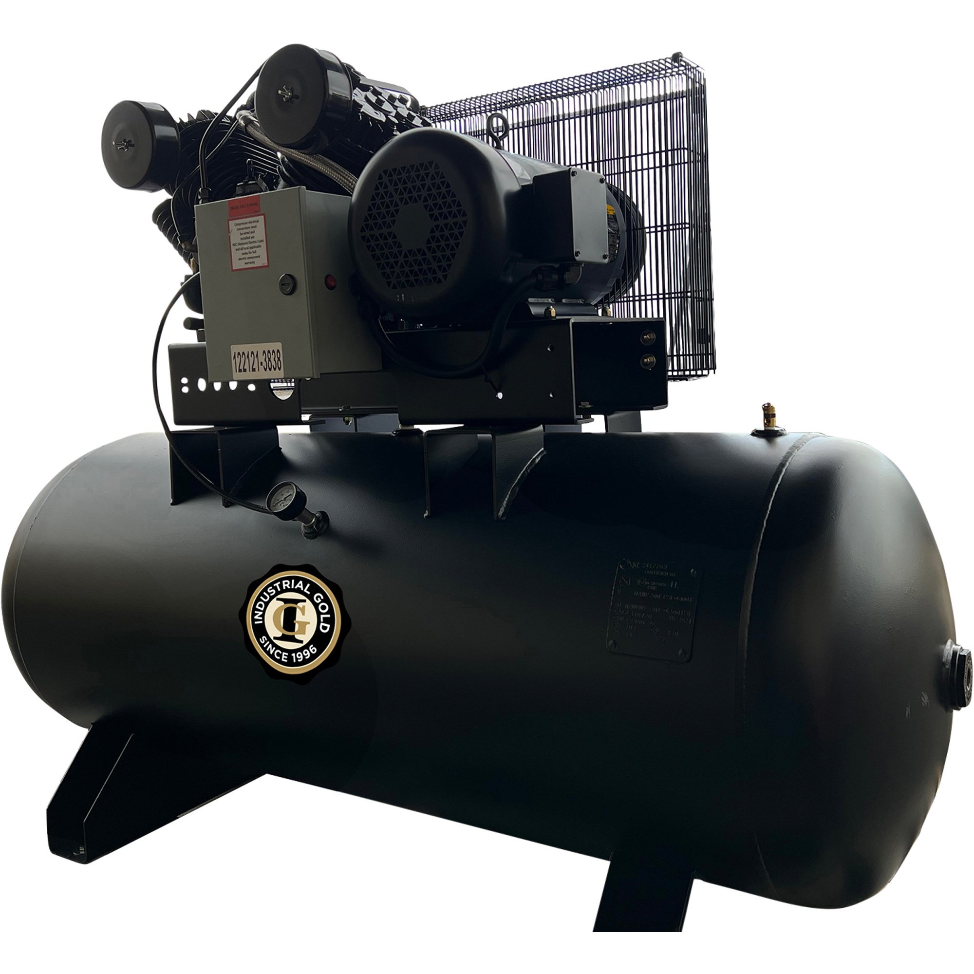 Industrial Gold Platinum Series Air Compressor, 10 HP, 208–230 Volts, 3 ...