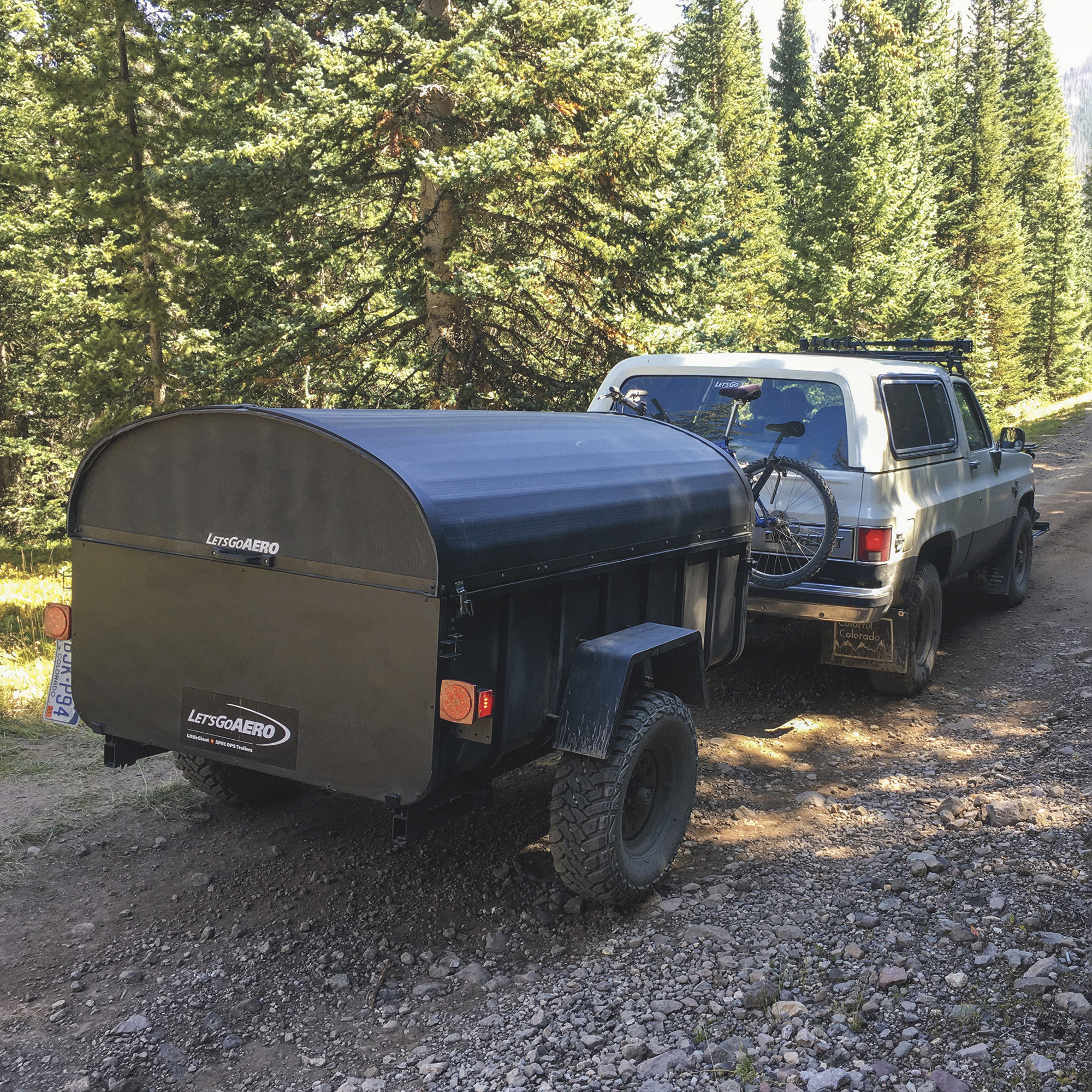 Let's Go Aero Hexcap Hardshell Trailer Cover, 87.5in.L x 57.25in.W x ...