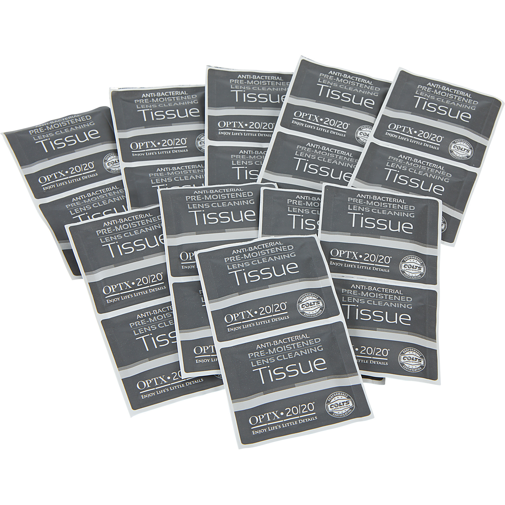 20-Pk.Optical Cleaning Tissues, Individual Packets | Northern Tool