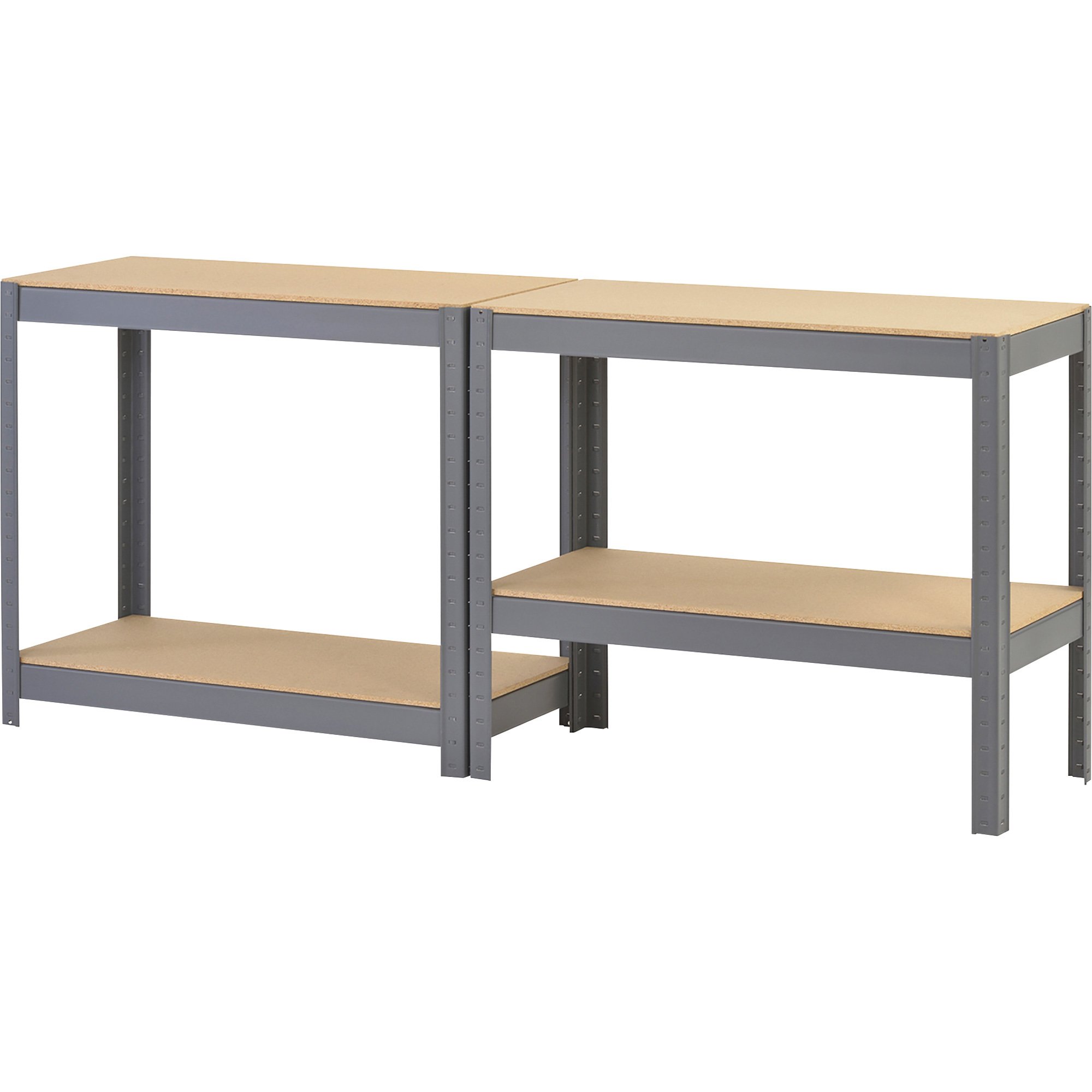 Edsal 36in.W x 16in.D x 60in.H 4-Tier Shelving Rack, Gray, Model# VR ...