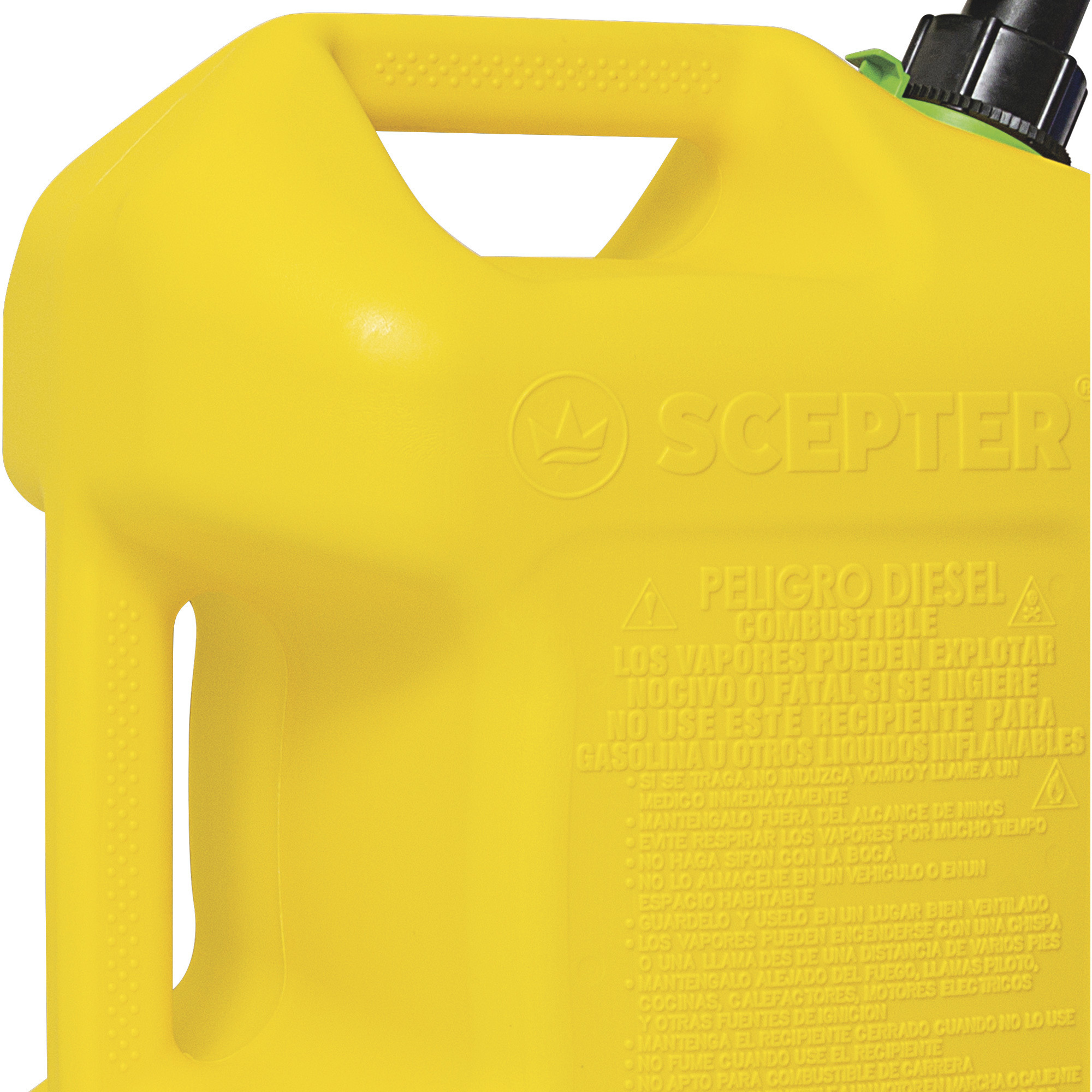 Scepter Diesel Fuel Can with SmartControl Spout, 5 Gallons, Yellow, Model# FSCD571 | Northern Tool