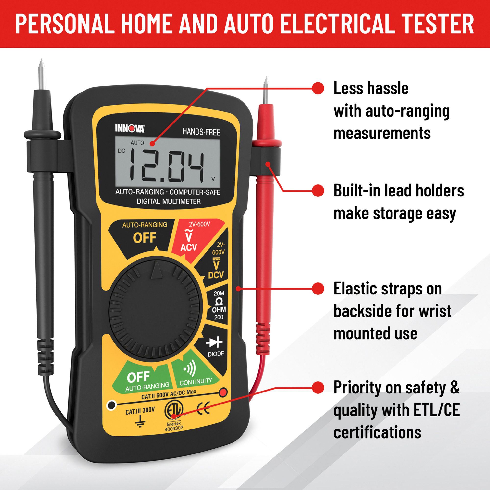 Innova Digital Multimeter, Model# 3300 | Northern Tool