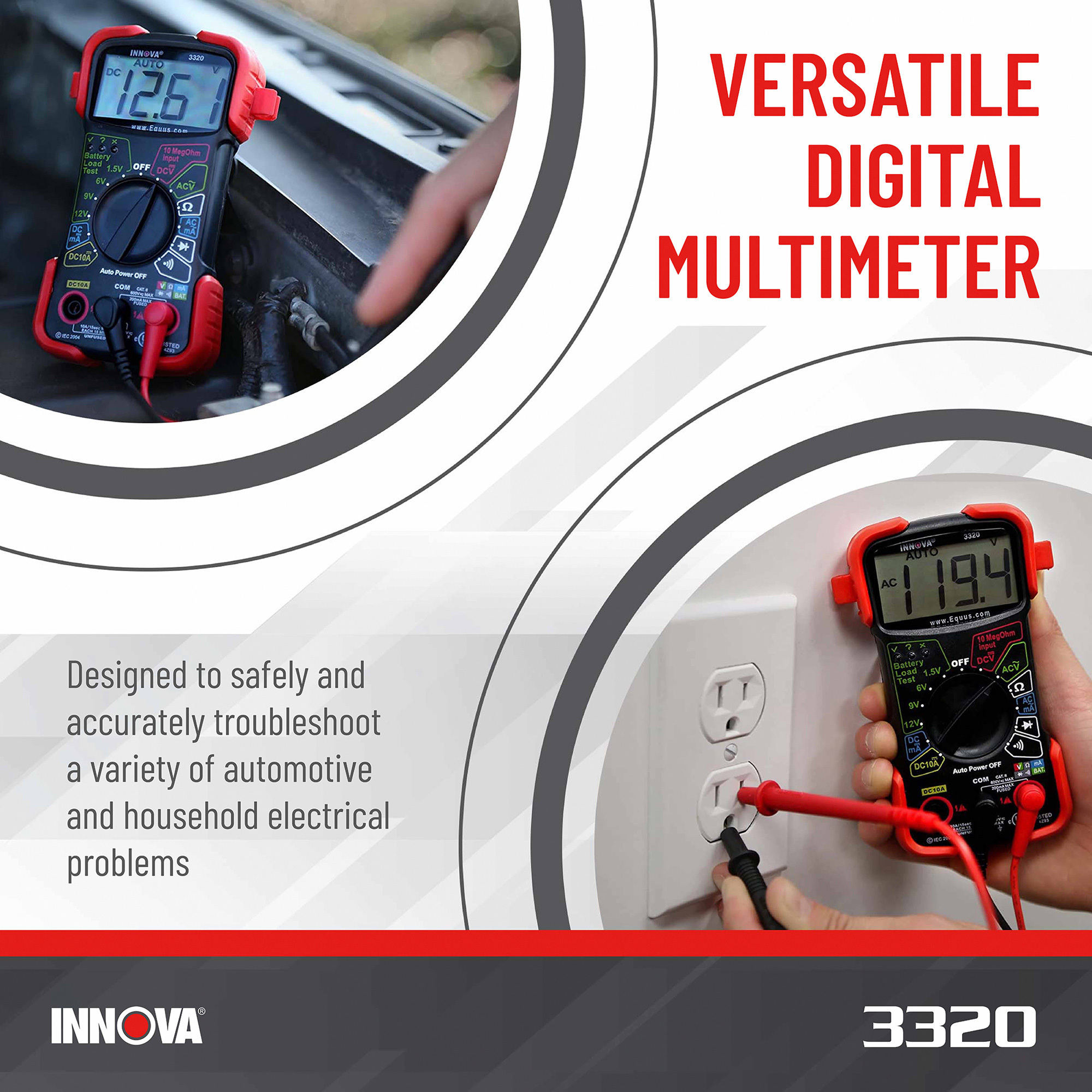 Innova Digital Multimeter, Model# 3320 | Northern Tool