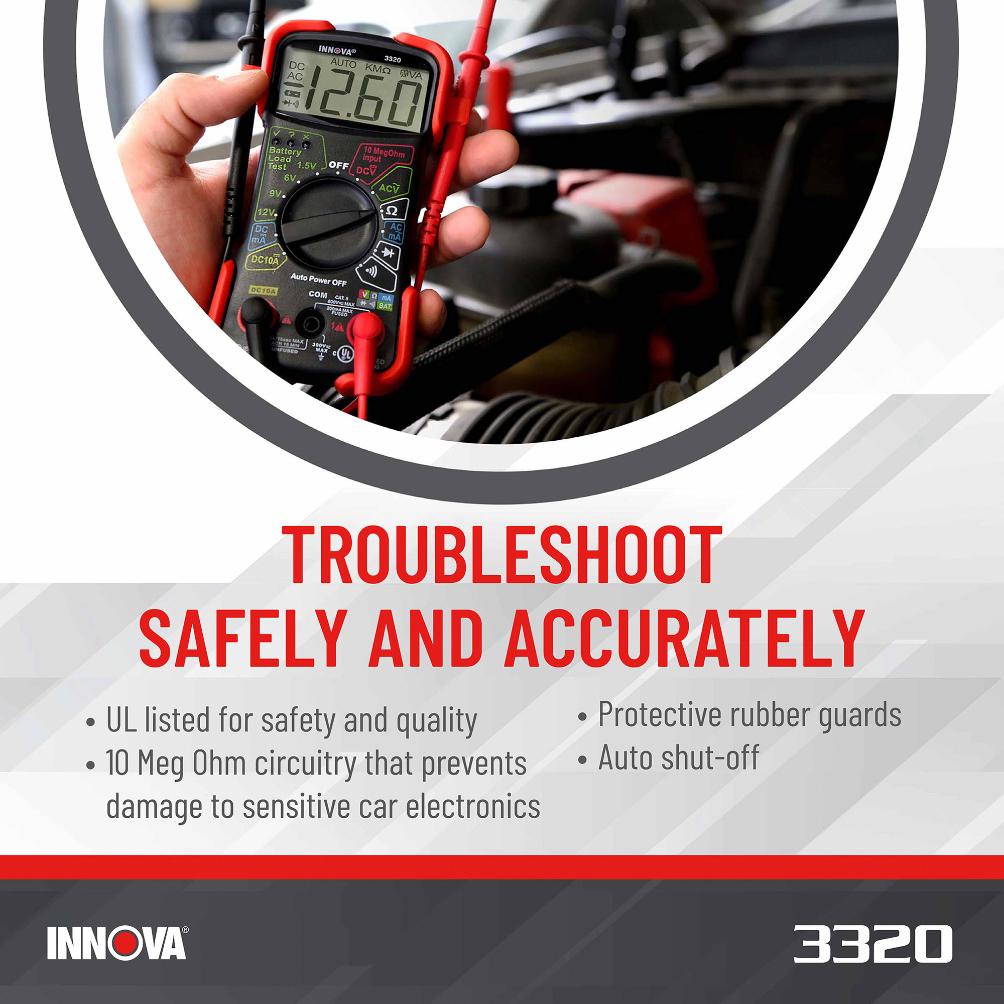 Innova Digital Multimeter, Model# 3320 | Northern Tool