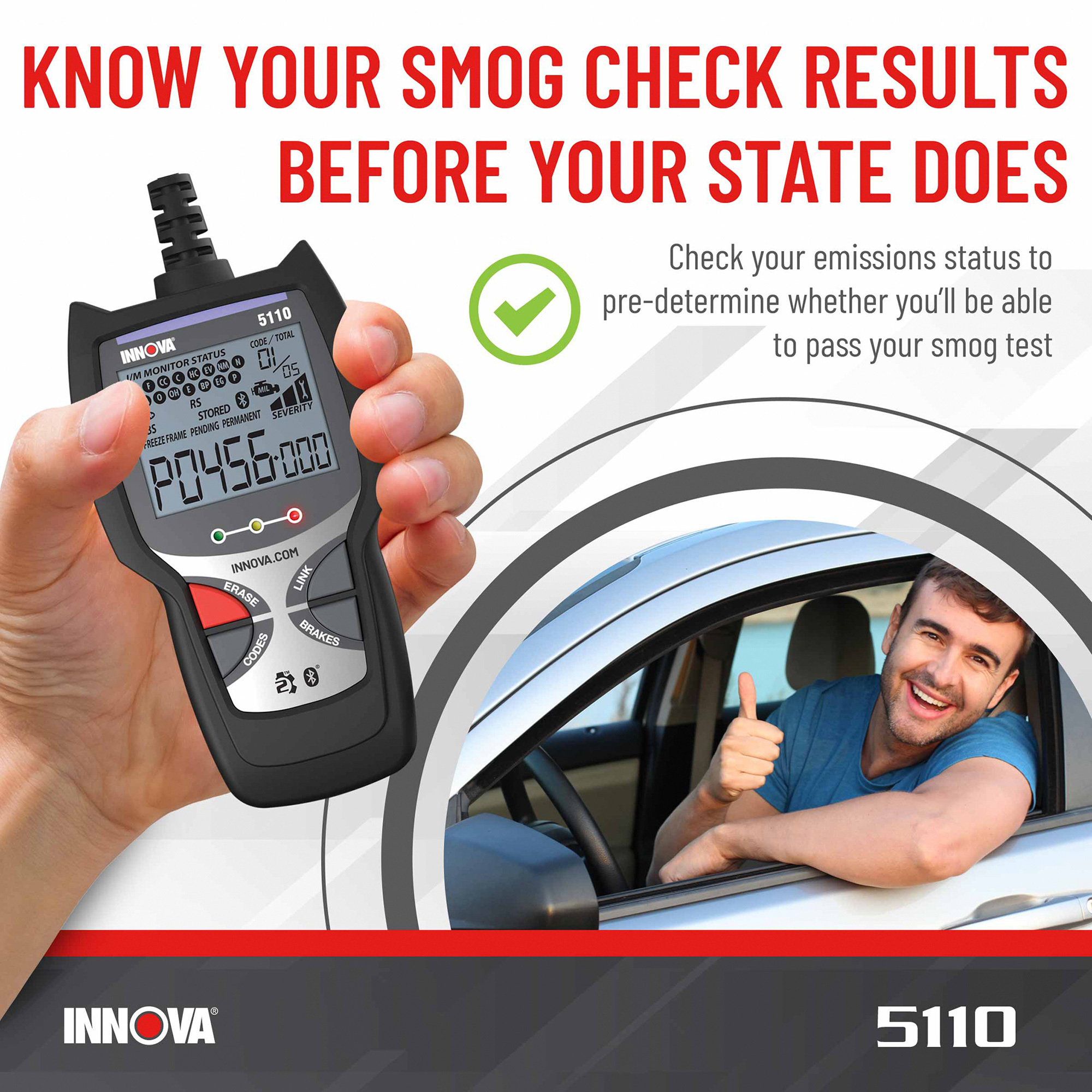 Innova CarScan Code Reader with ABS, Model# 5110 | Northern Tool