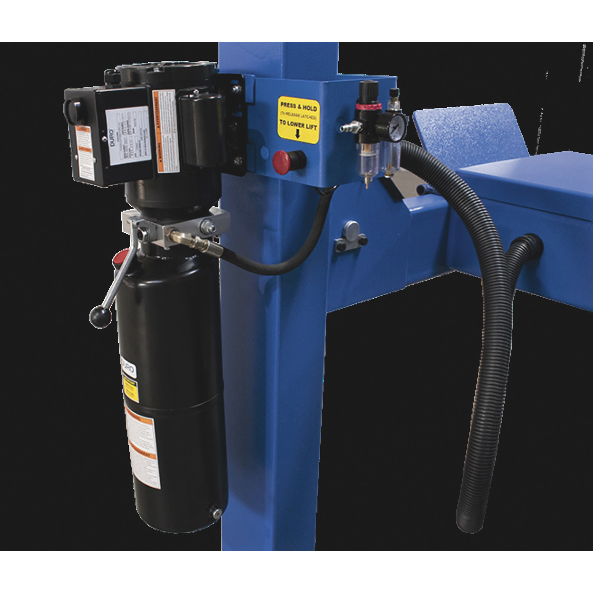 Ideal 4-Post Commercial Service Lift, 14,000-Lb. Capacity, 220 Volts ...