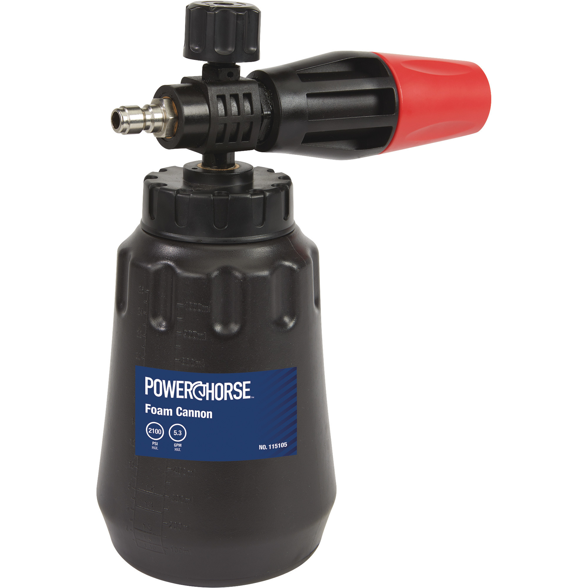 Powerhorse Foam Cannon, 2100 PSI, 5.3 GPM, 1-Liter Capacity | Northern Tool