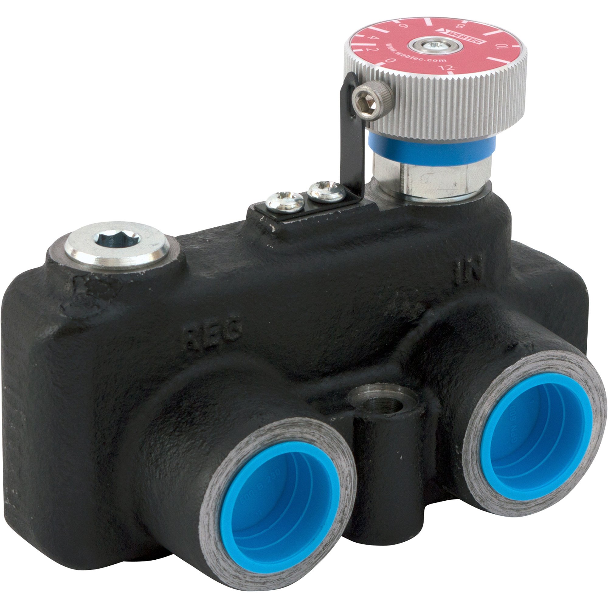 Webtec Variable Priority Flow Divider Control, 25 GPM, 3/4in. NPT Inlet ...