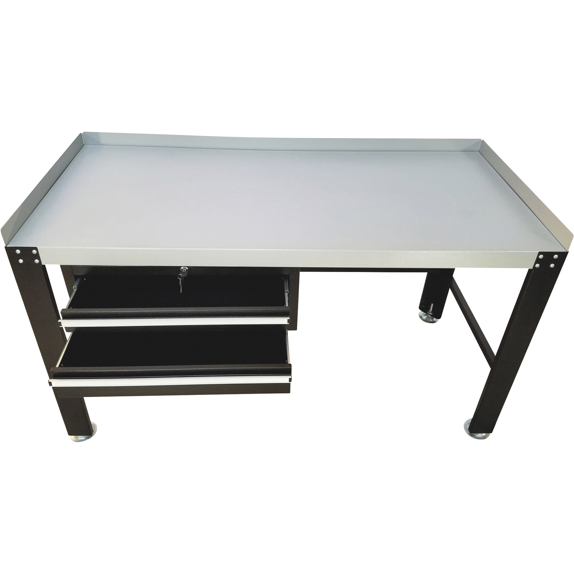 Ideal Heavy-Duty Workbench with Lockable Tool Chest, 1600-Lb. Capacity ...