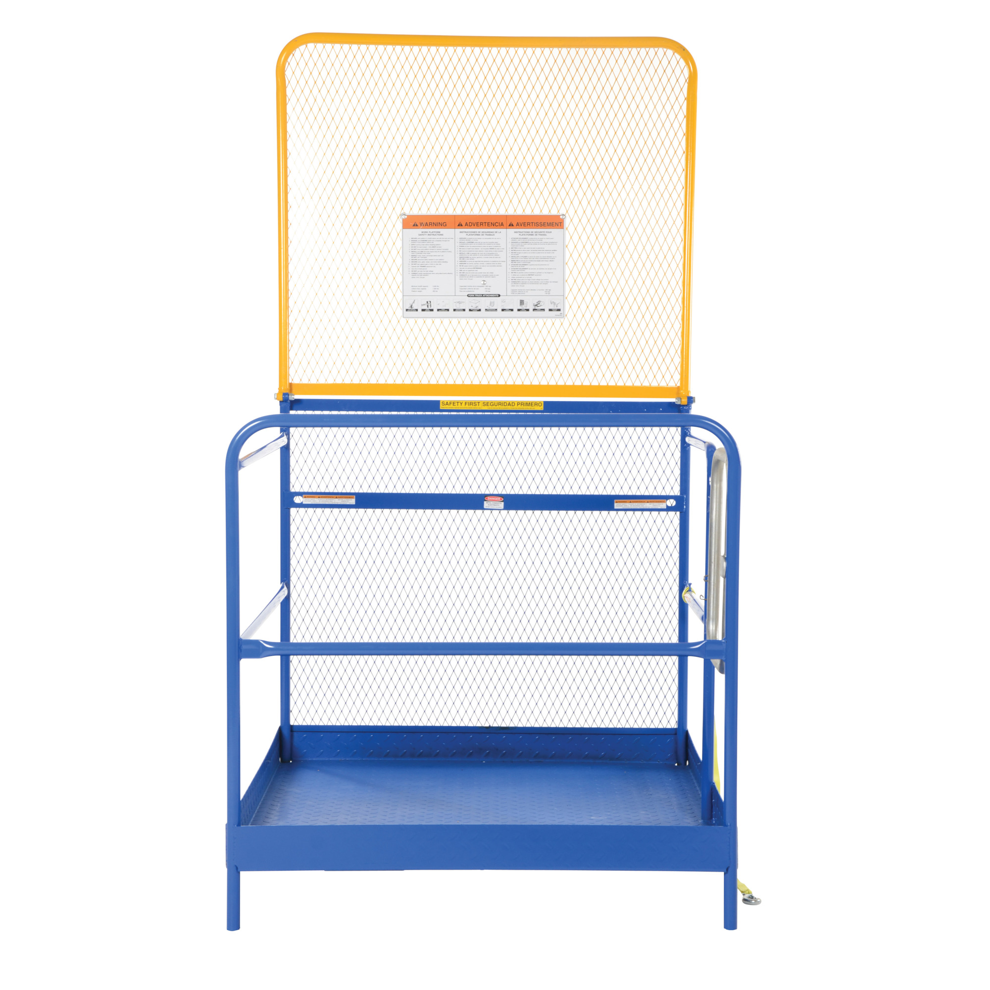 Vestil Fork Truck Work Platform - 1000-Lb. Capacity, Treadplate Floor ...