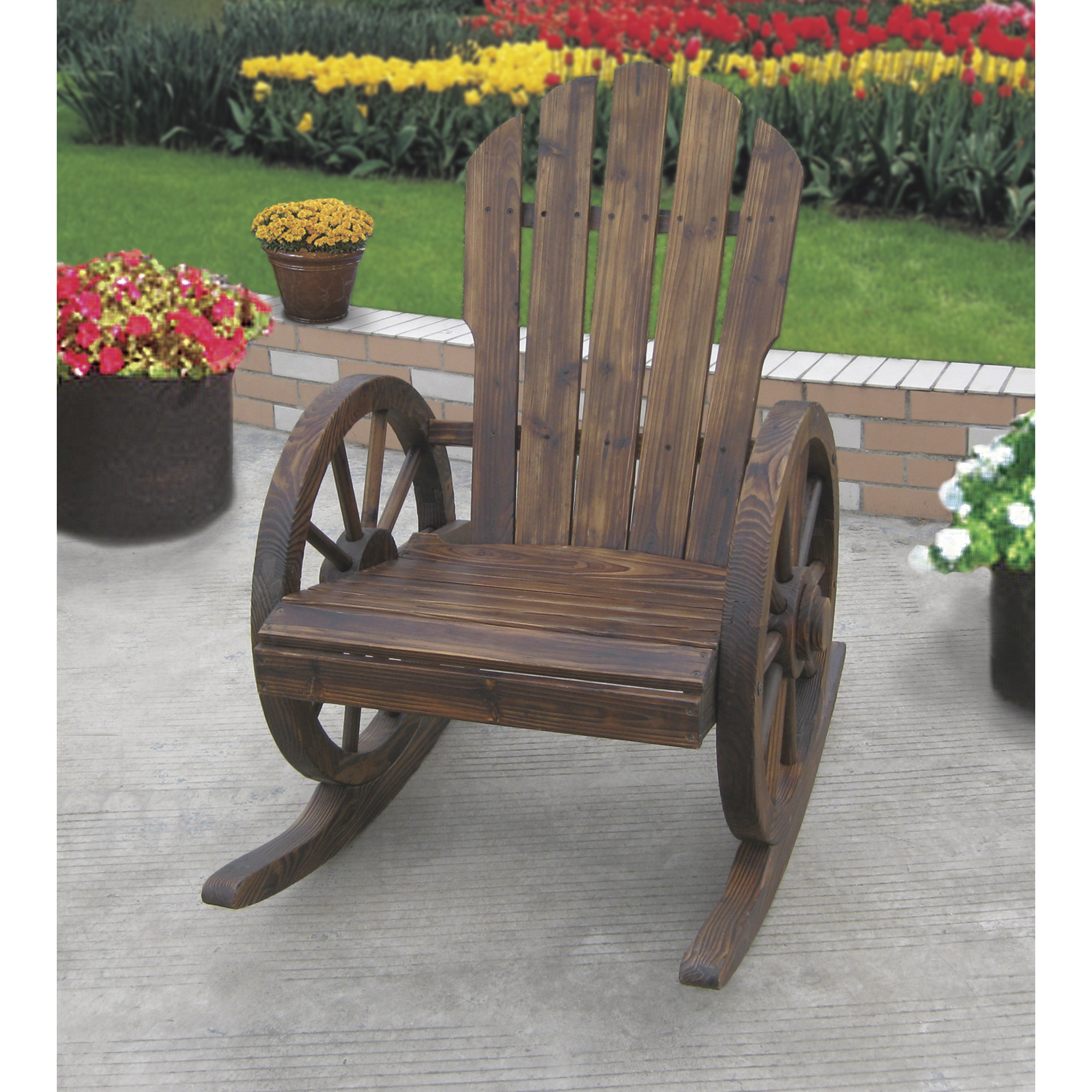 Wagon Wheel Rocker Chair | Northern Tool