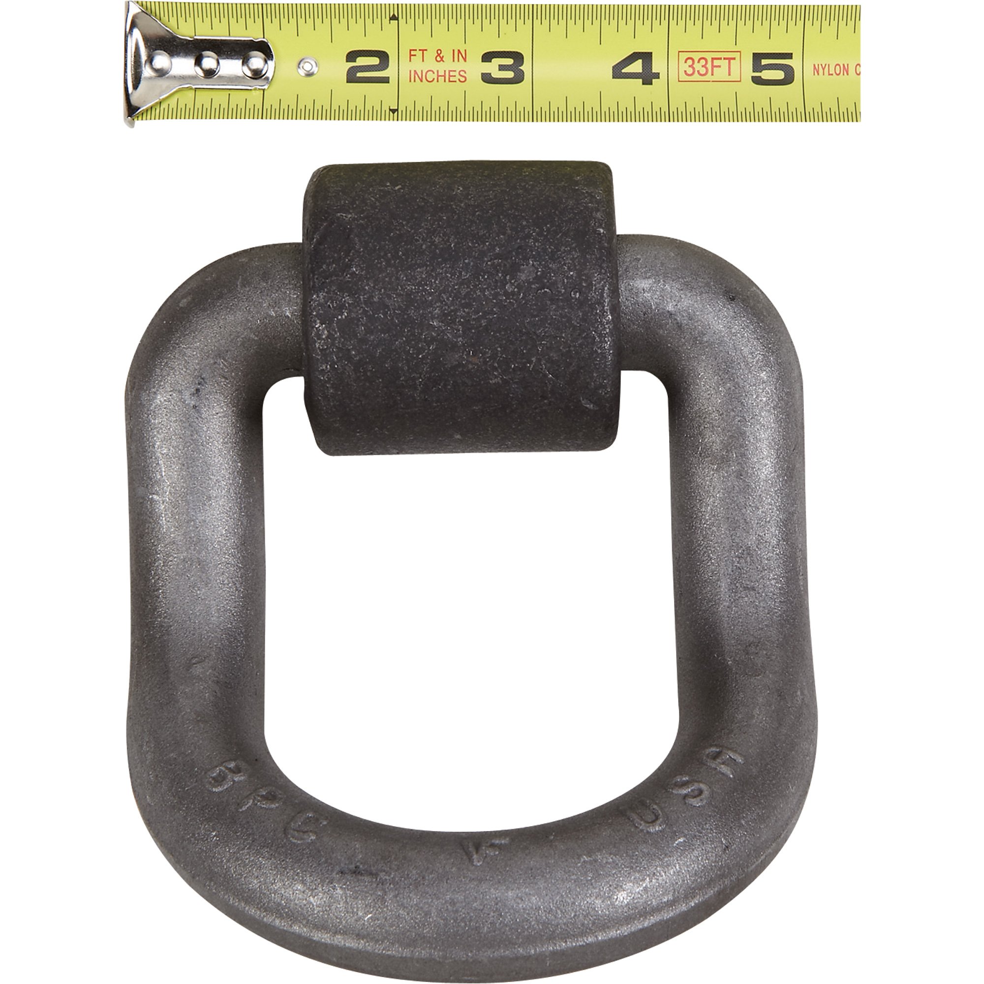 Buyers Heavy-Duty Forged D-Ring – 1in. Dia., 55° angle w/ Weld-On ...