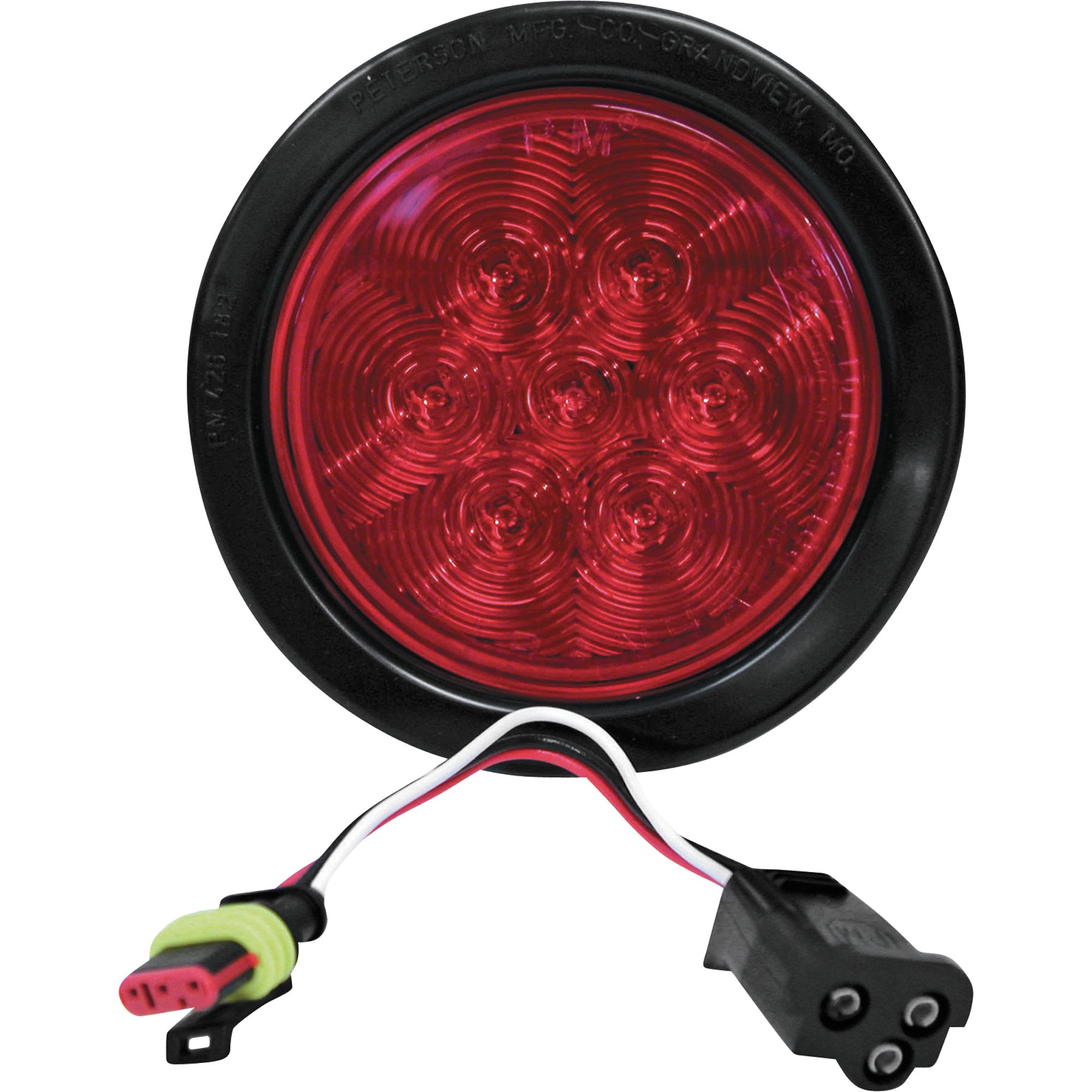 Peterson Manufacturing Round LED Stop Turn or Tail Light — 4in ...