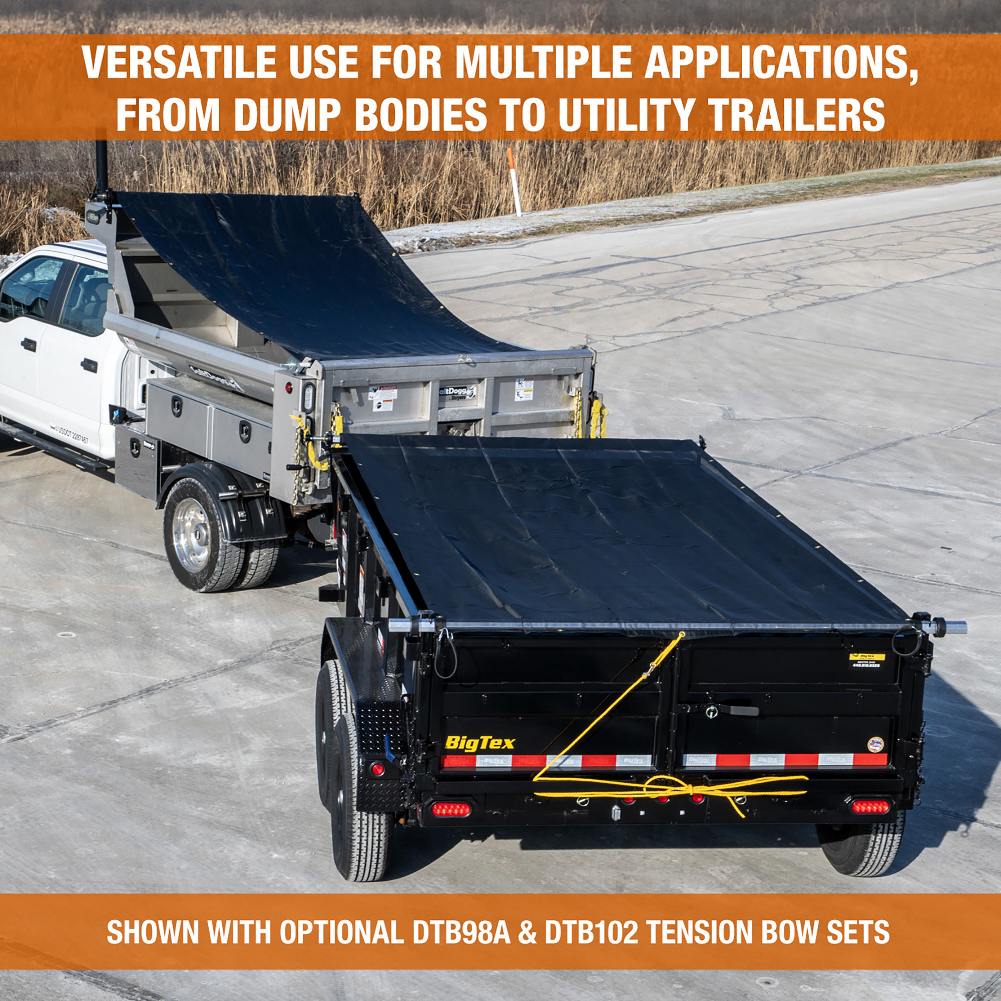 Buyers Products, Aluminum Tarp System With Mesh Tarp 5 x 12ft., Model ...