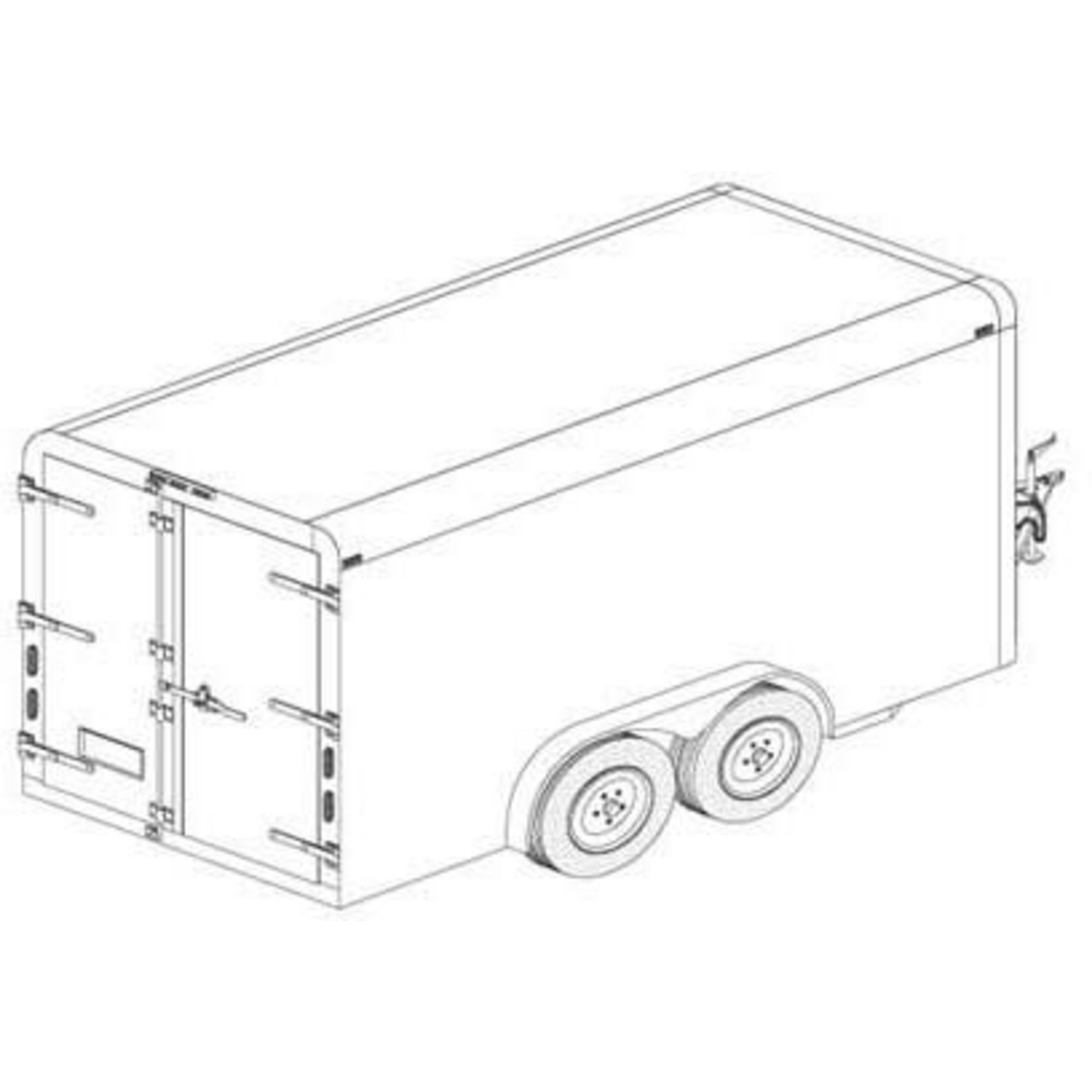 Trailer Blueprints — 12Ft. Covered Cargo Trailer | Northern Tool