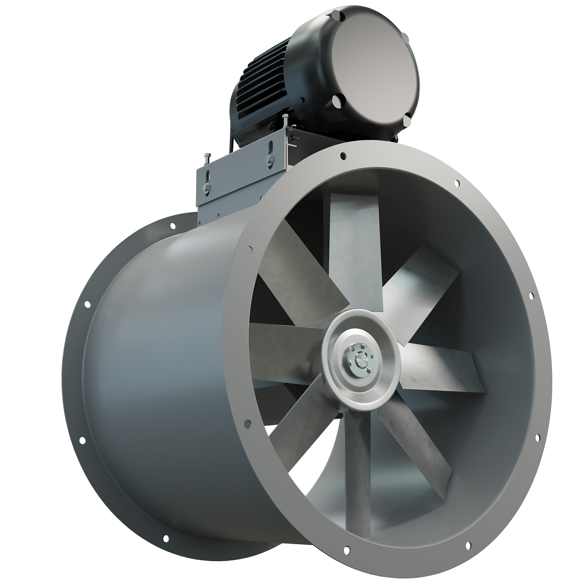15in. TUBE AXIAL FAN, Drive Type Direct, Fan Diameter 15 in, Air ...