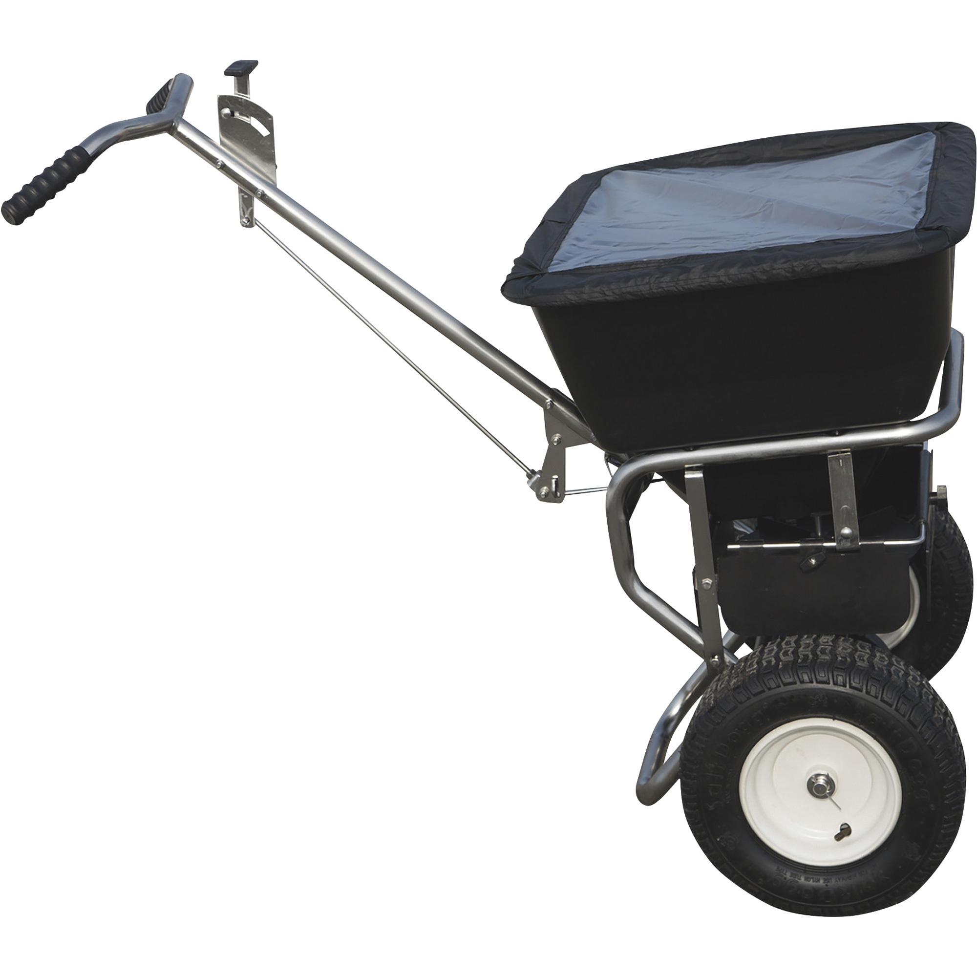 SaltDogg Walk-Behind Broadcast Spreader - 100 lb Capacity, 24ft. Max ...