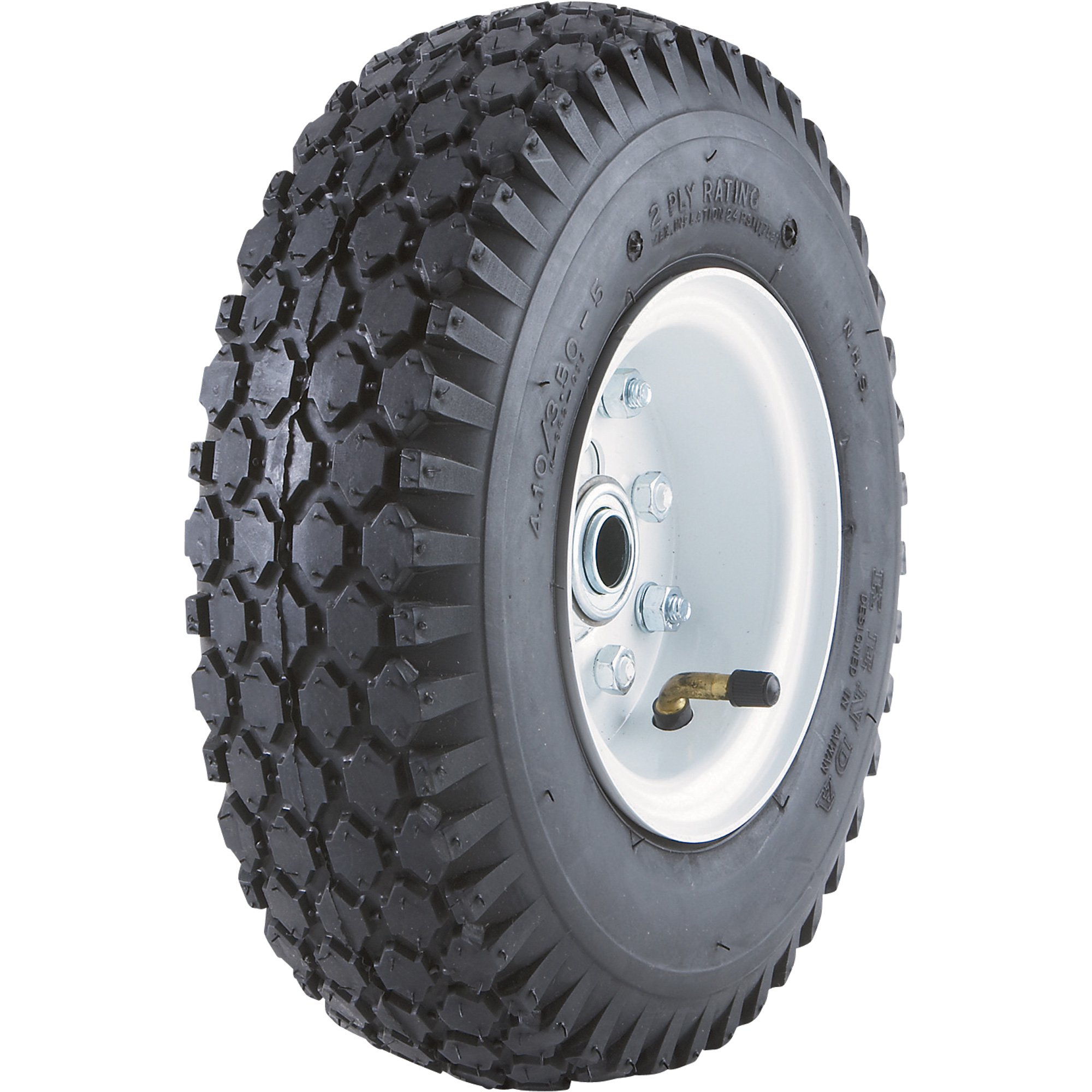 2-Pc. Split Rim with 3 1/2in. Dual Flange Hub Wheel Assembly — 10.5in ...