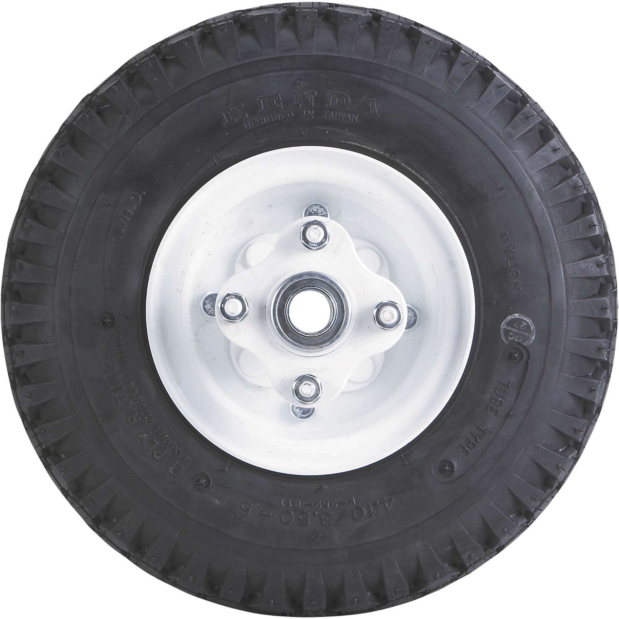 2-Pc. Split Rim with 3 1/2in. Dual Flange Hub Wheel Assembly, 12.5in. x ...