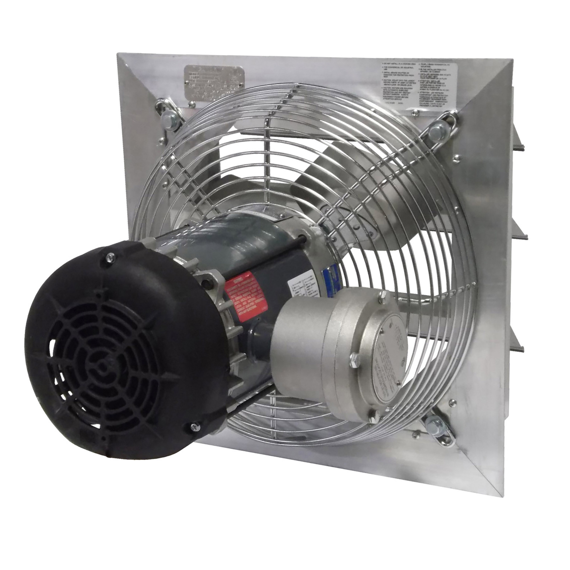 Canarm Shutter-Mounted Exhaust Panel Fan, 14in., 2190 CFM, 115/230 Volt ...