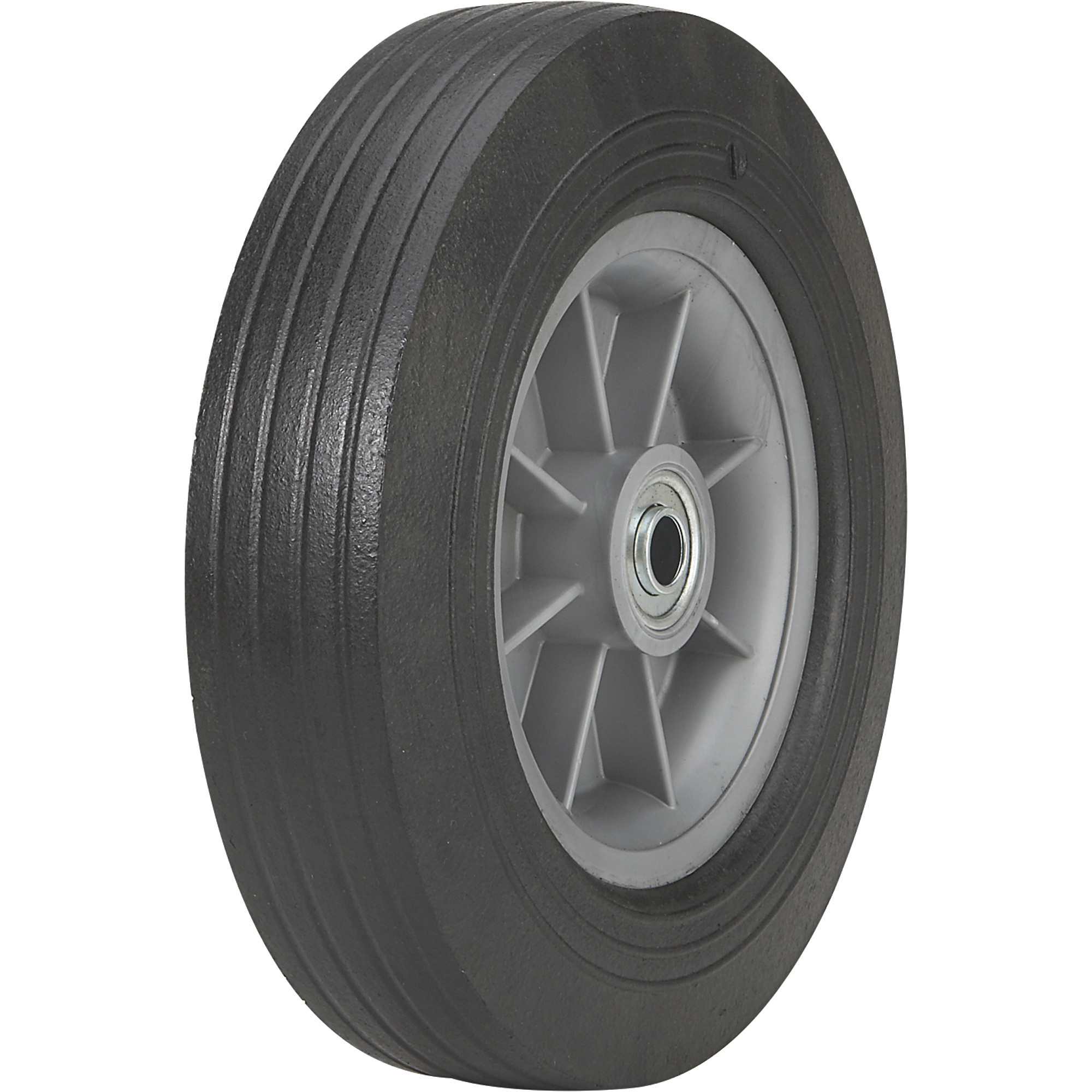 Martin Flat-Free Solid Rubber Tire and Poly Wheel, 10 x 2.75 Tire ...
