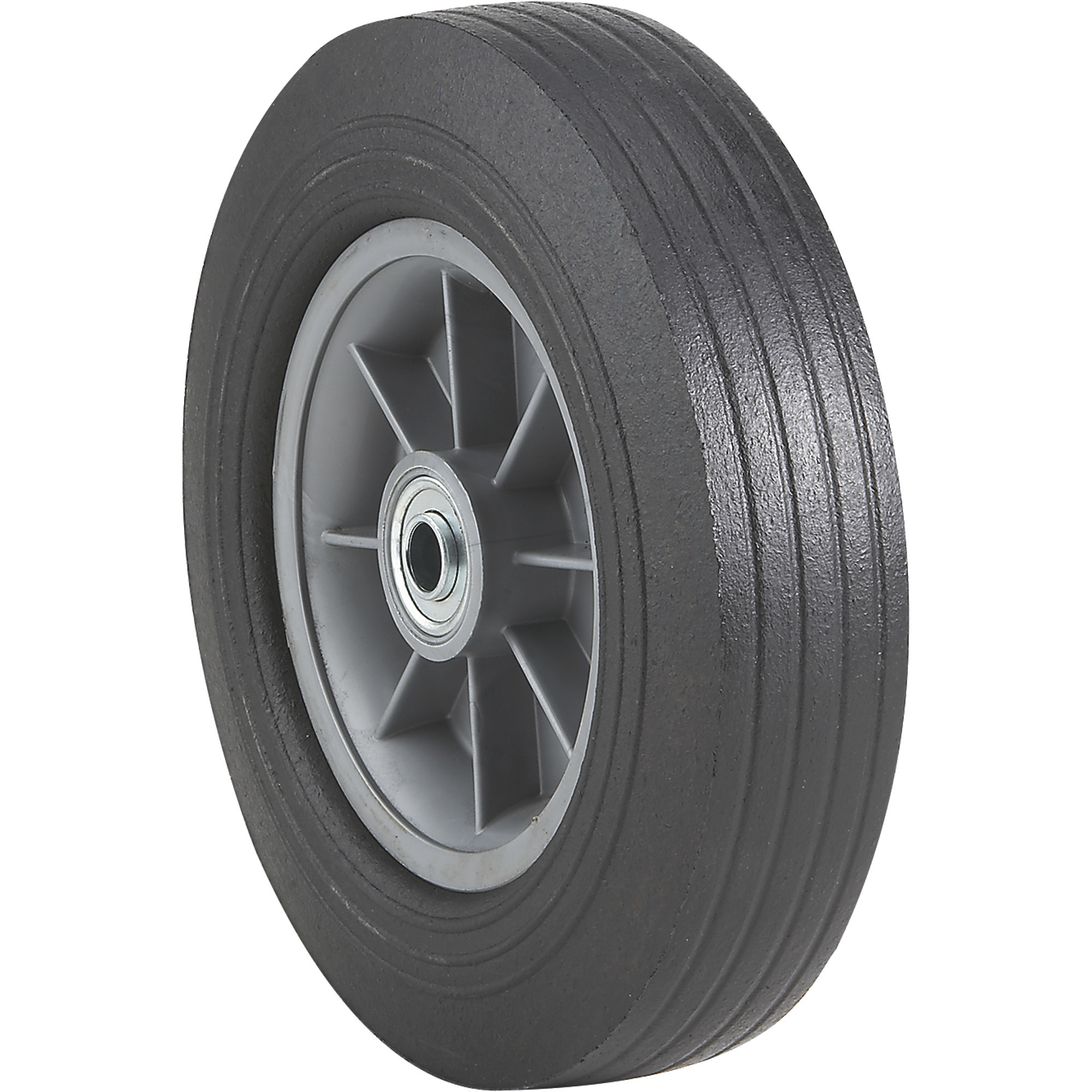 Martin Flat-Free Solid Rubber Tire and Poly Wheel, 10 x 2.75 Tire ...