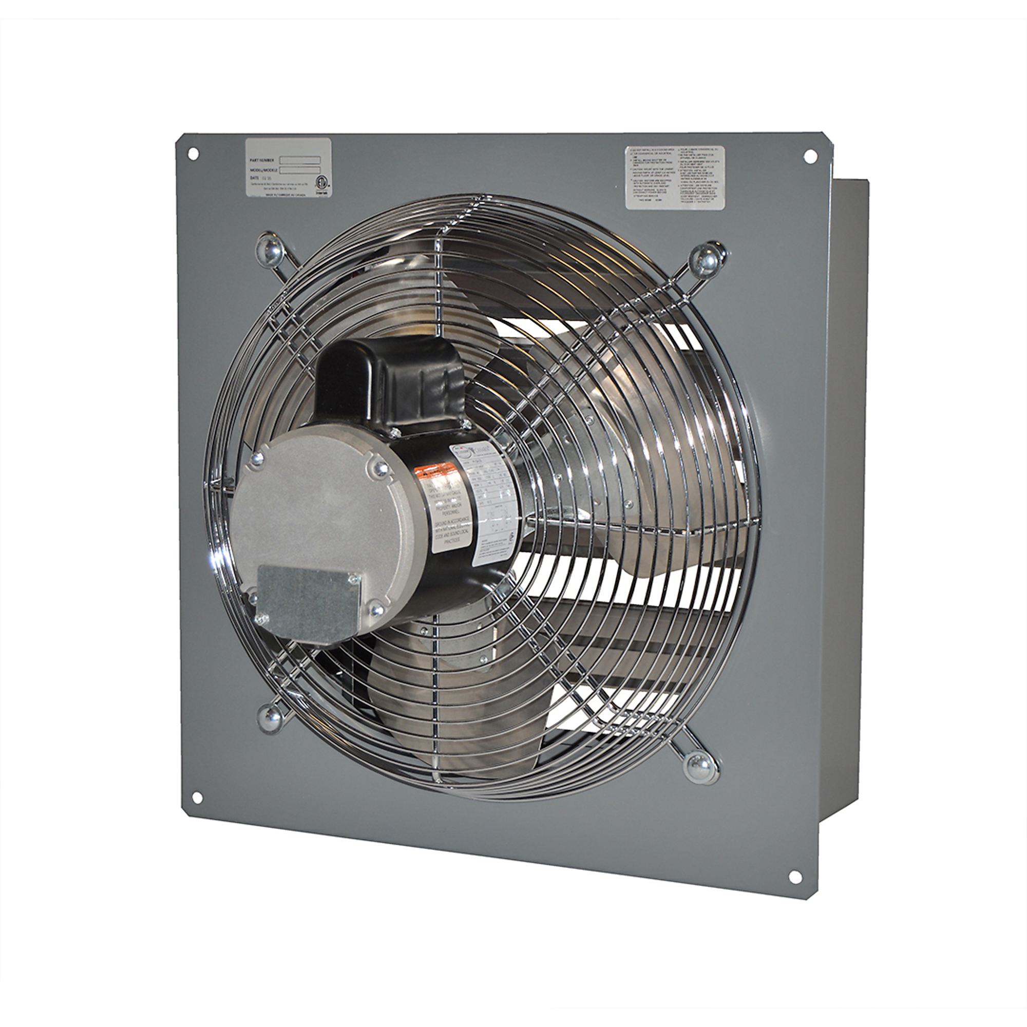 Canarm Wall Exhaust Fan, 18in., 2-Speed, 1/3 HP, Model# S18-F2 ...