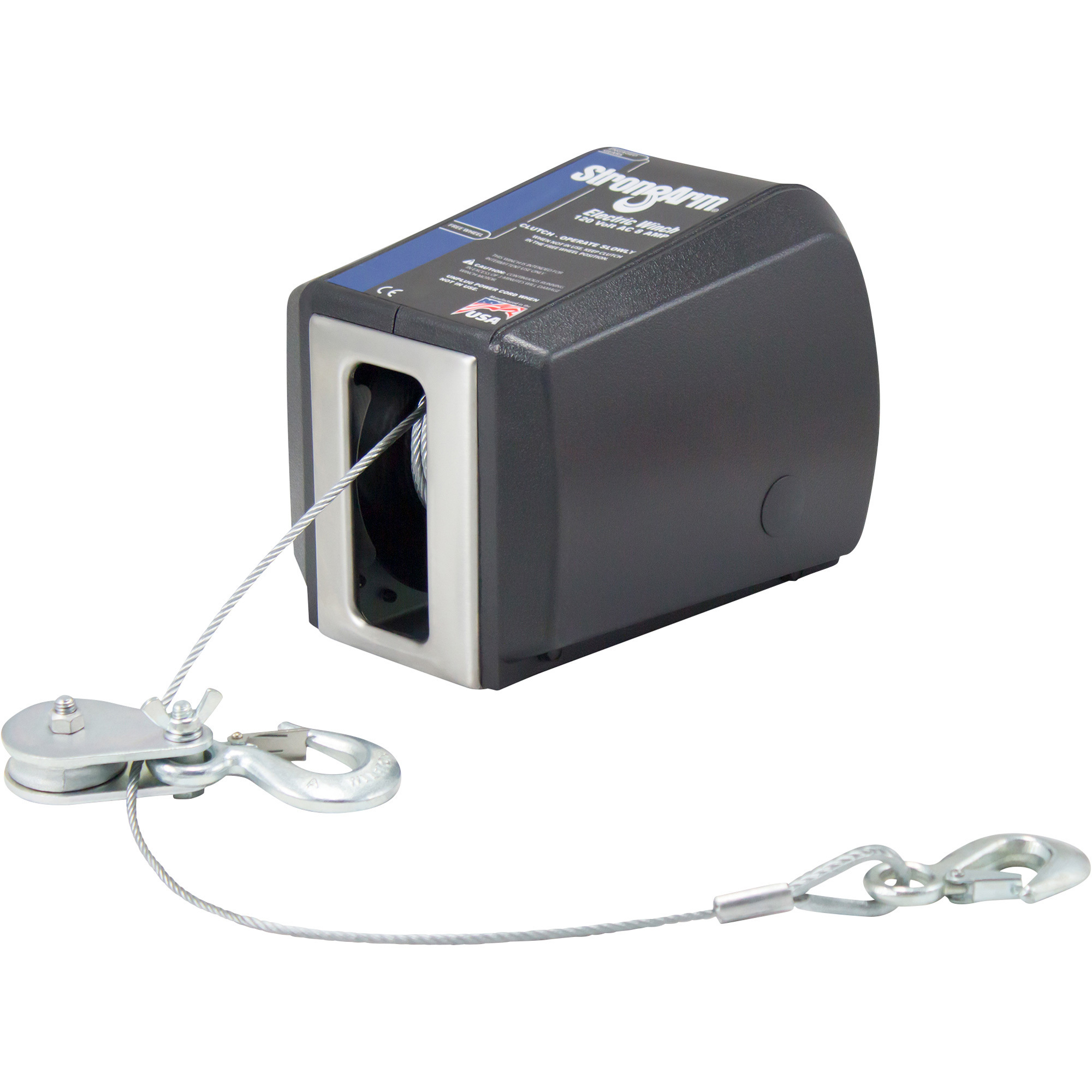 Dutton-Lainson StrongArm 120 Volt AC Powered Electric Winch — Line Pull ...