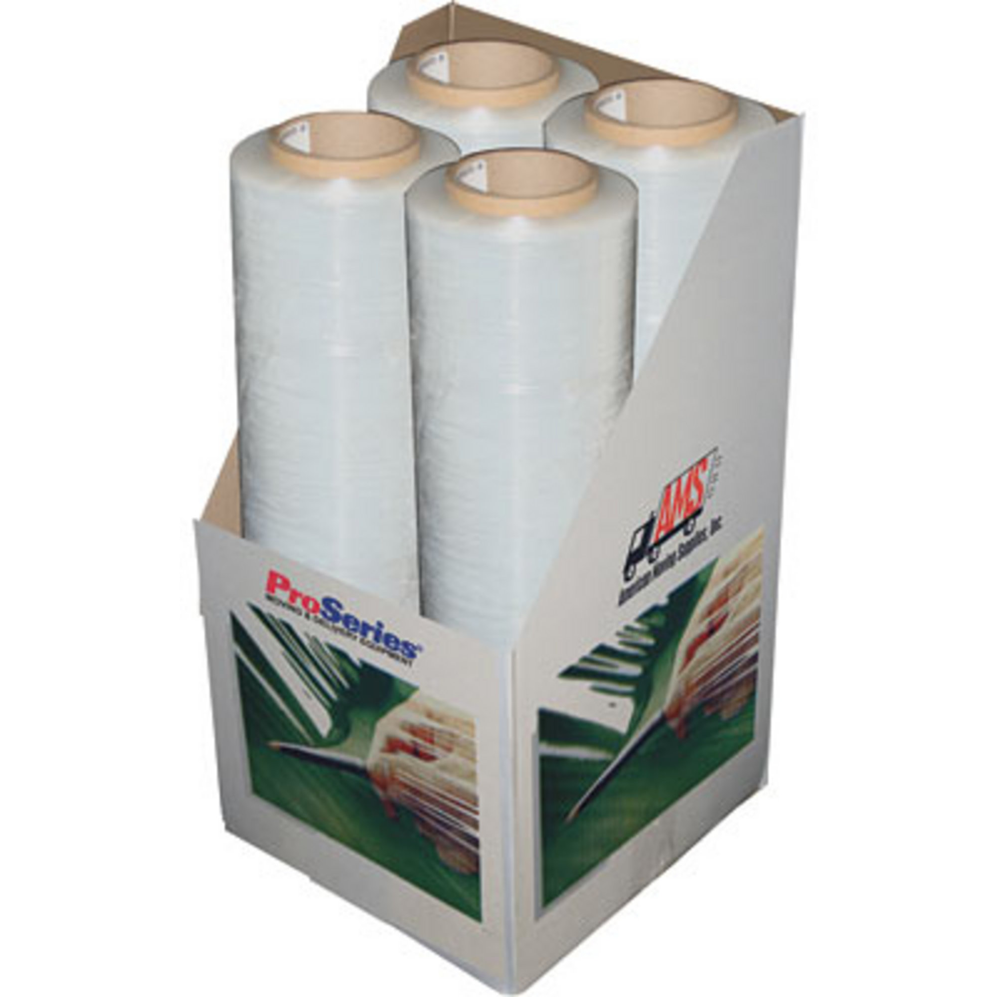 American Moving Supplies Stretch Film — 4 Rolls, 18in. Wide, Model ...