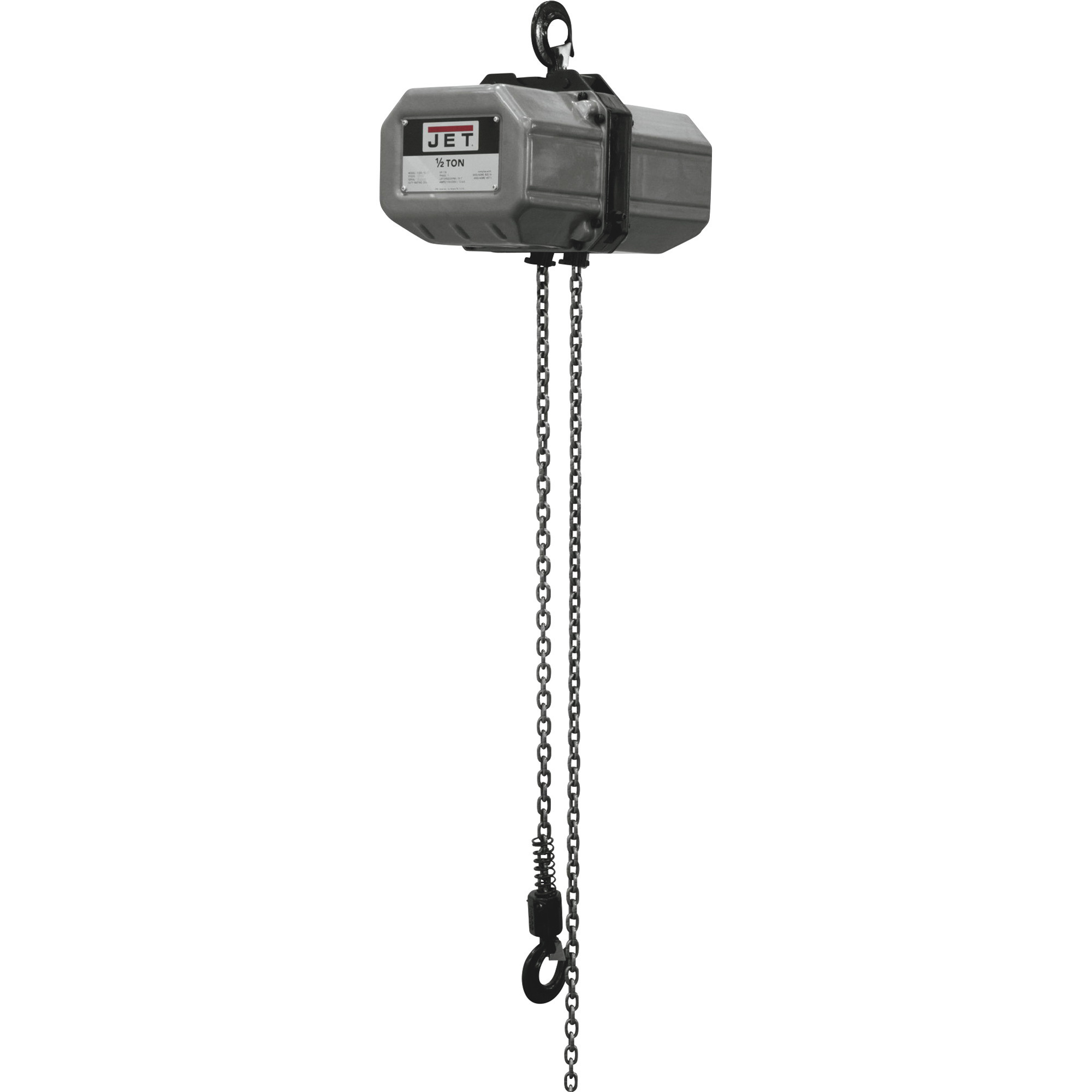 JET 2SS Series Electric Chain Hoist, 2-Ton Capacity, 15ft. Lift, 3 ...