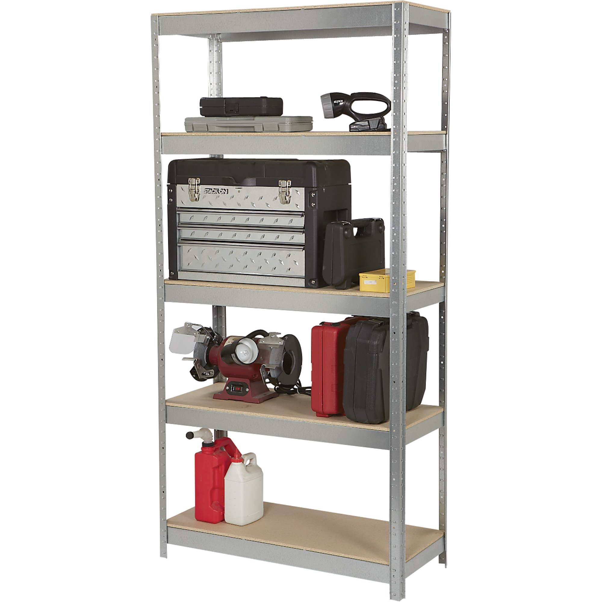 Hirsch Heavy-Duty Shelving — 5-Shelf, 36in.W x 16in.D x 72in.H, Model ...