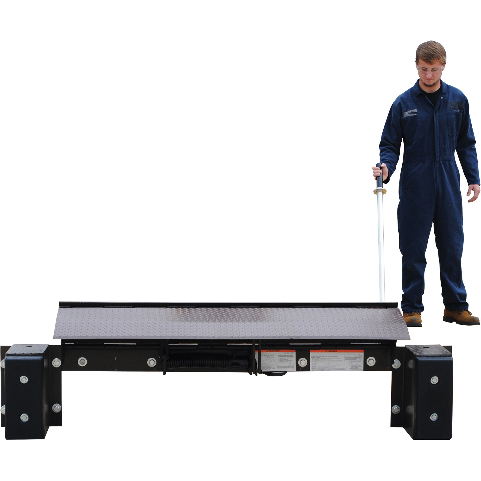 Vestil Mechanical Dock Leveler - 72in.W, 20,000-Lb. Capacity, Brown ...