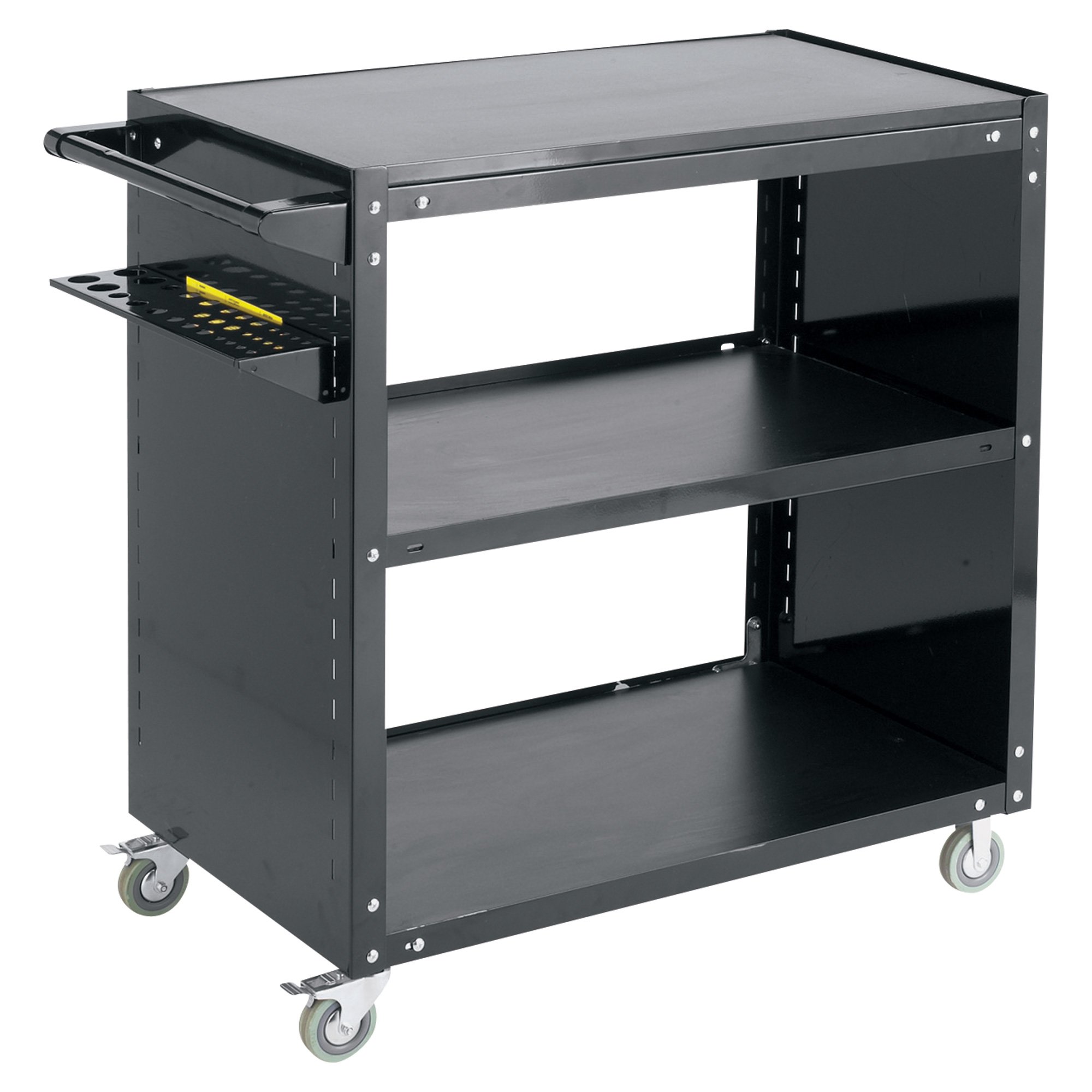 Northern Industrial Steel Service Cart with Enclosed Ends — 200-Lb ...