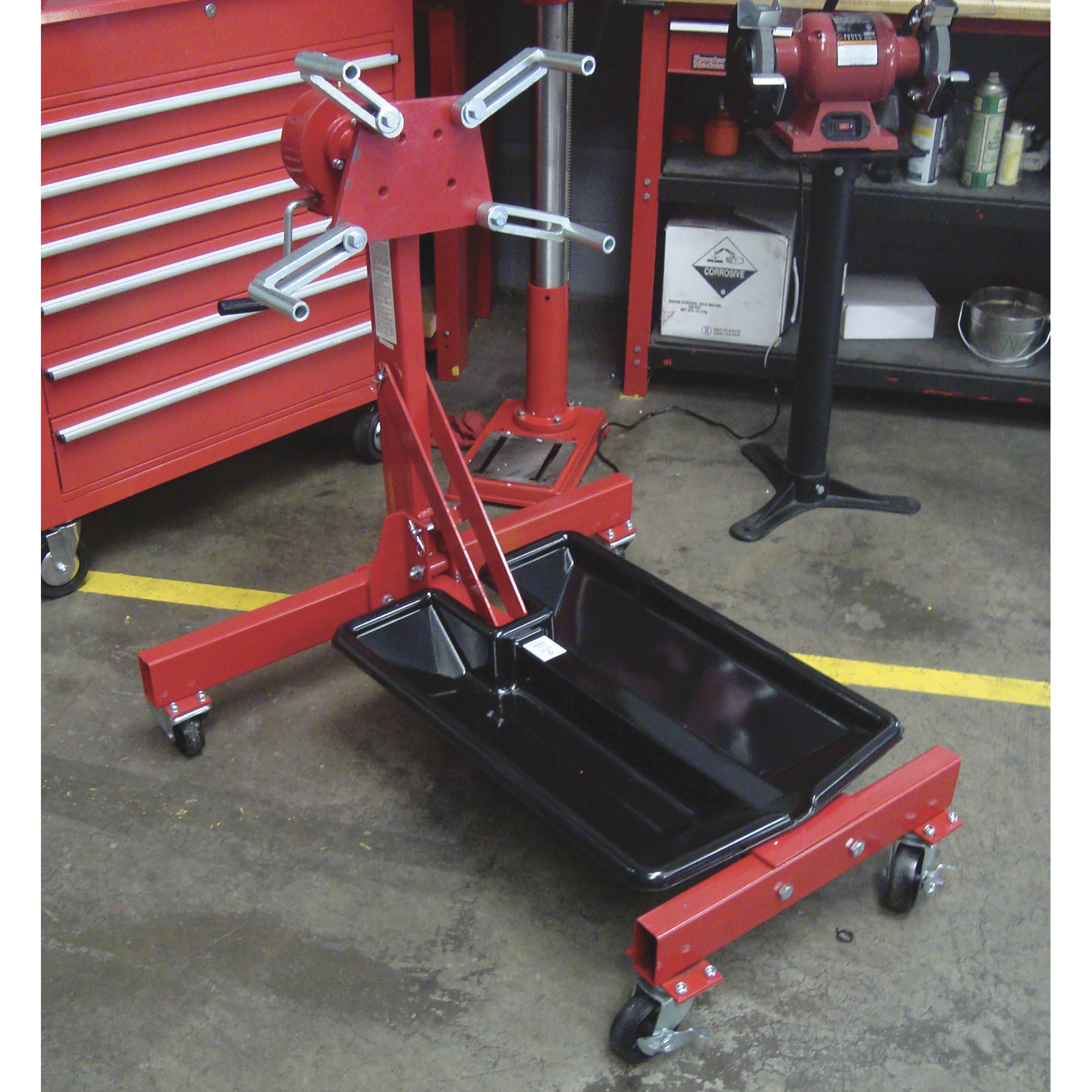 Sunex Tools Deluxe Geared Rotating Engine Stand - 1,000-Lb. Capacity ...