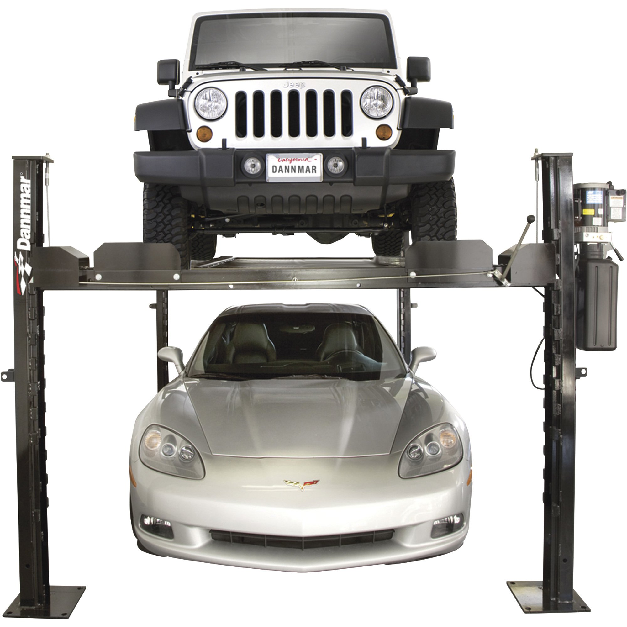 Dannmar Complete Kit 4-Post Wide Car Lift — 7000-Lb. Capacity, Model# D ...
