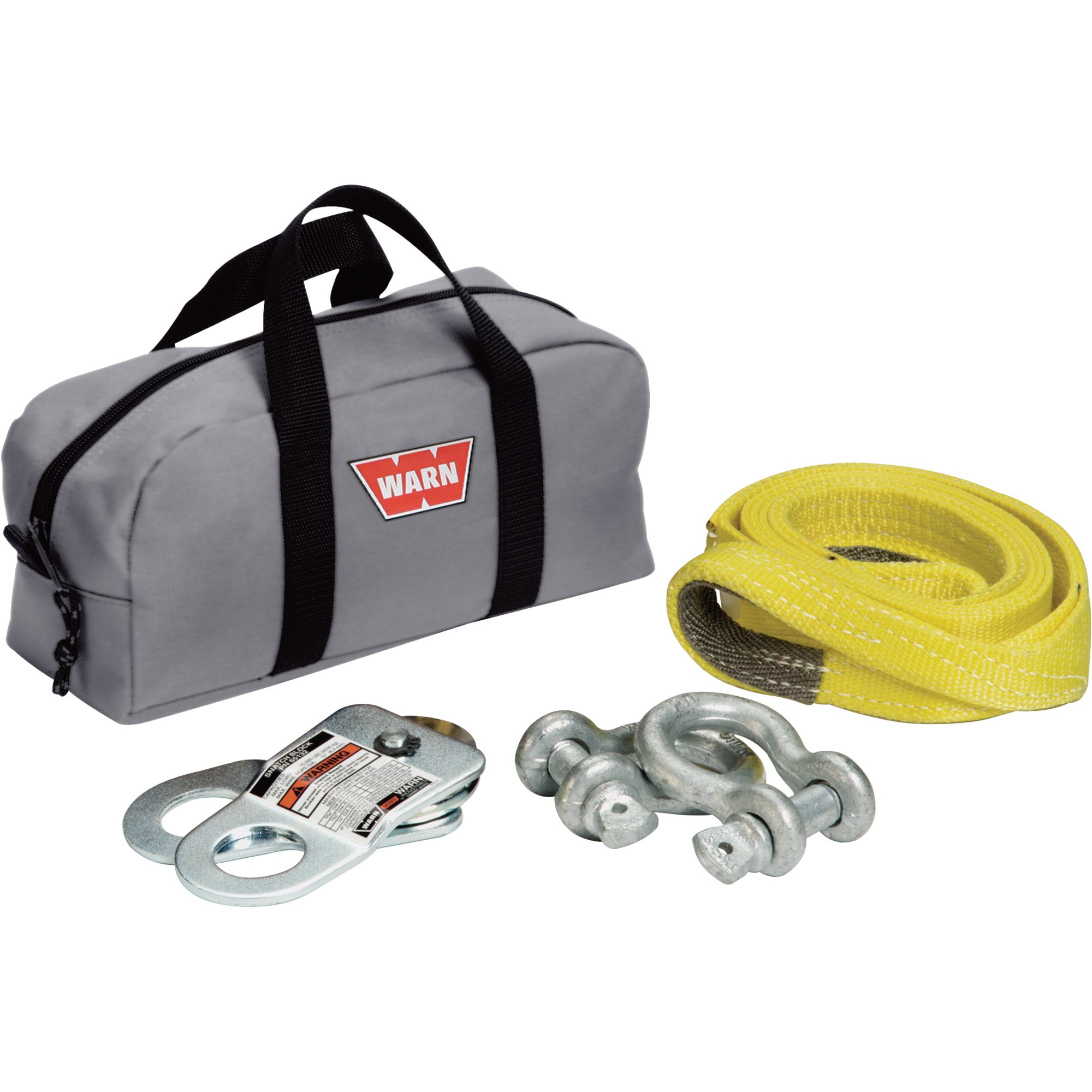 WARN Winch Rigging Kit — 2in. x 6ft. Load Strap up to 14,400 Lbs., Two ...