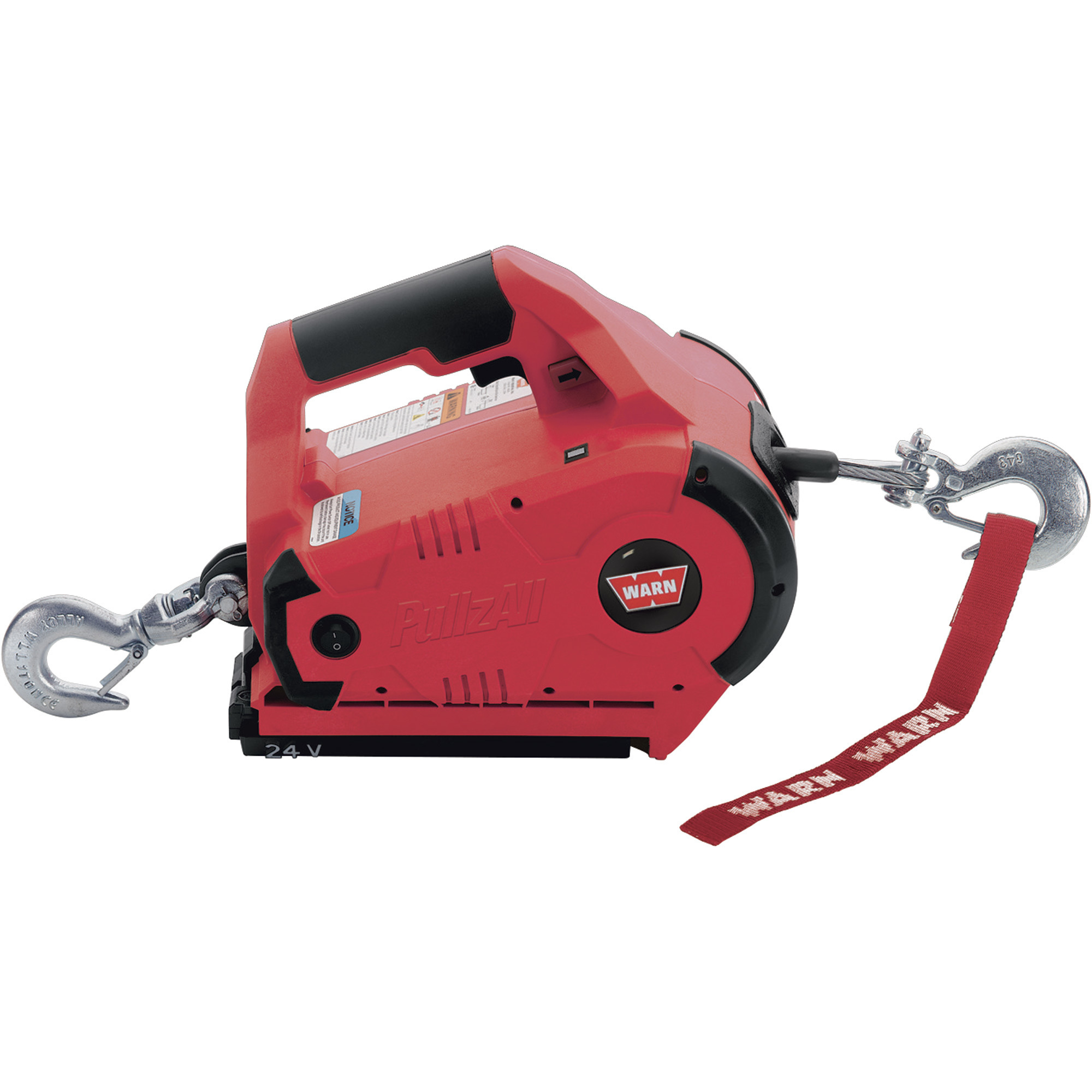 WARN PullzAll 24 Volt Handheld Portable Electric Pulling Tool Winch ...